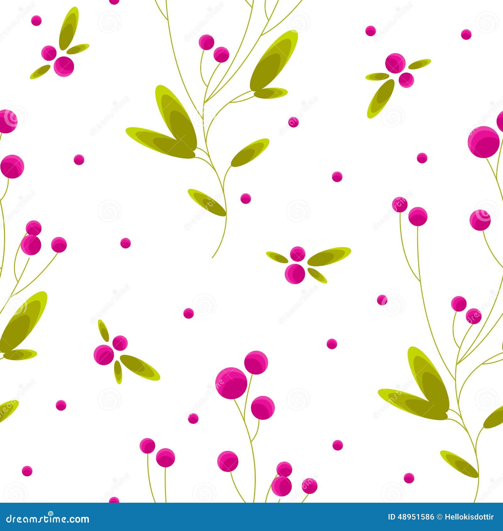Berry seamless pattern stock vector. Illustration of cute - 48951586