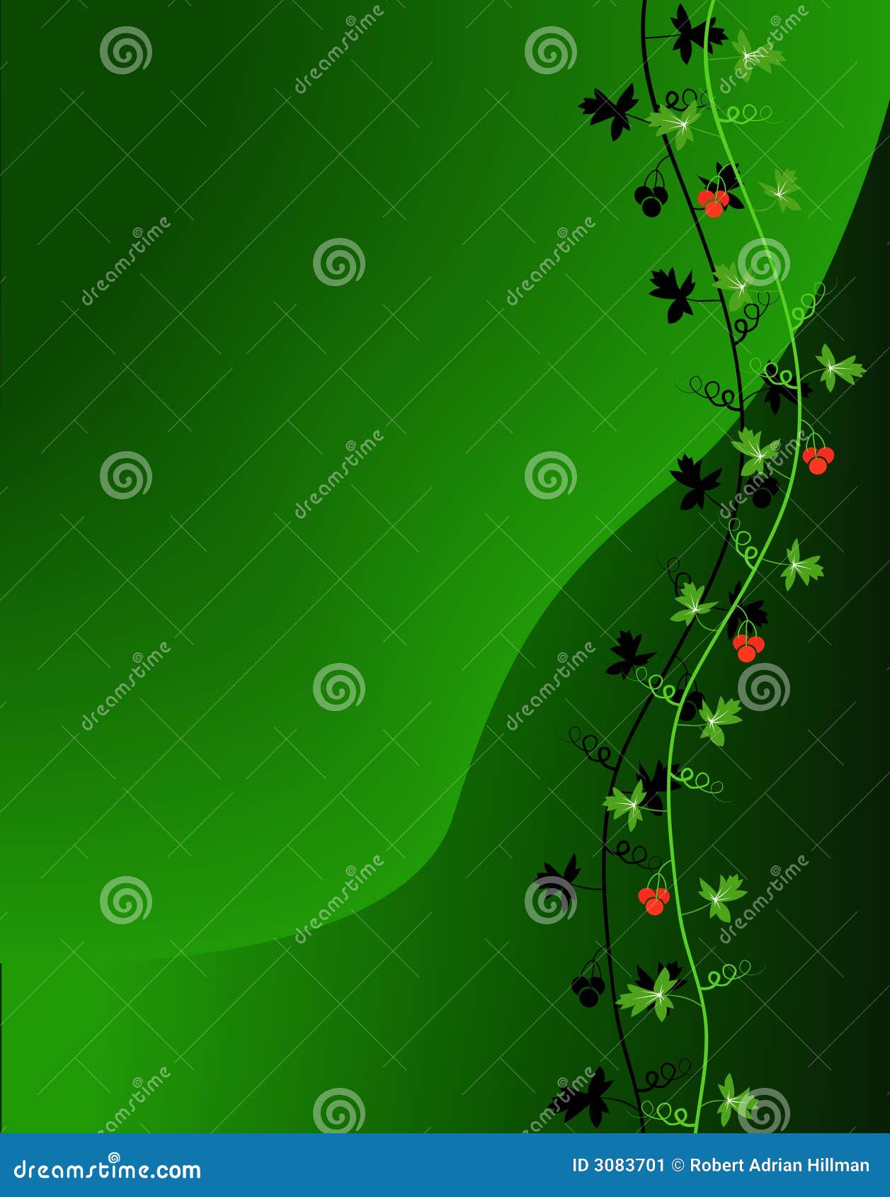 Berry vine stock vector. Illustration of space, vegetation - 3083701