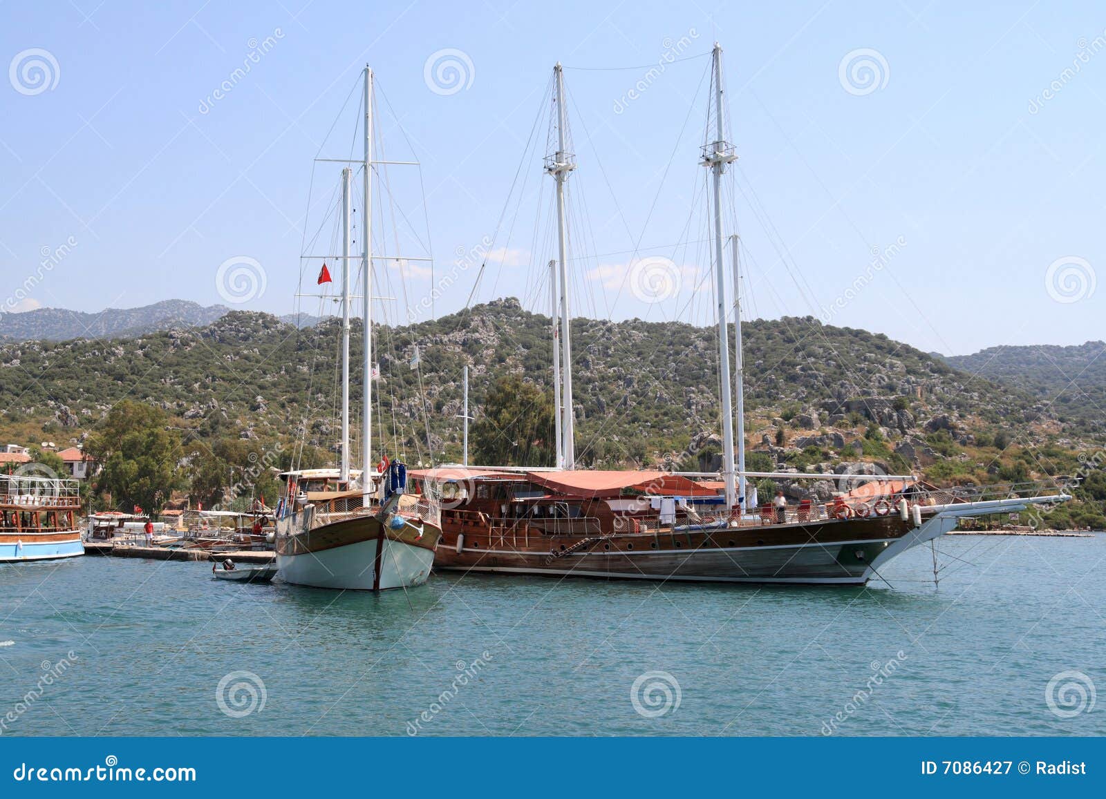 The berth stock image. Image of yacht, coastline, vacations - 7086427