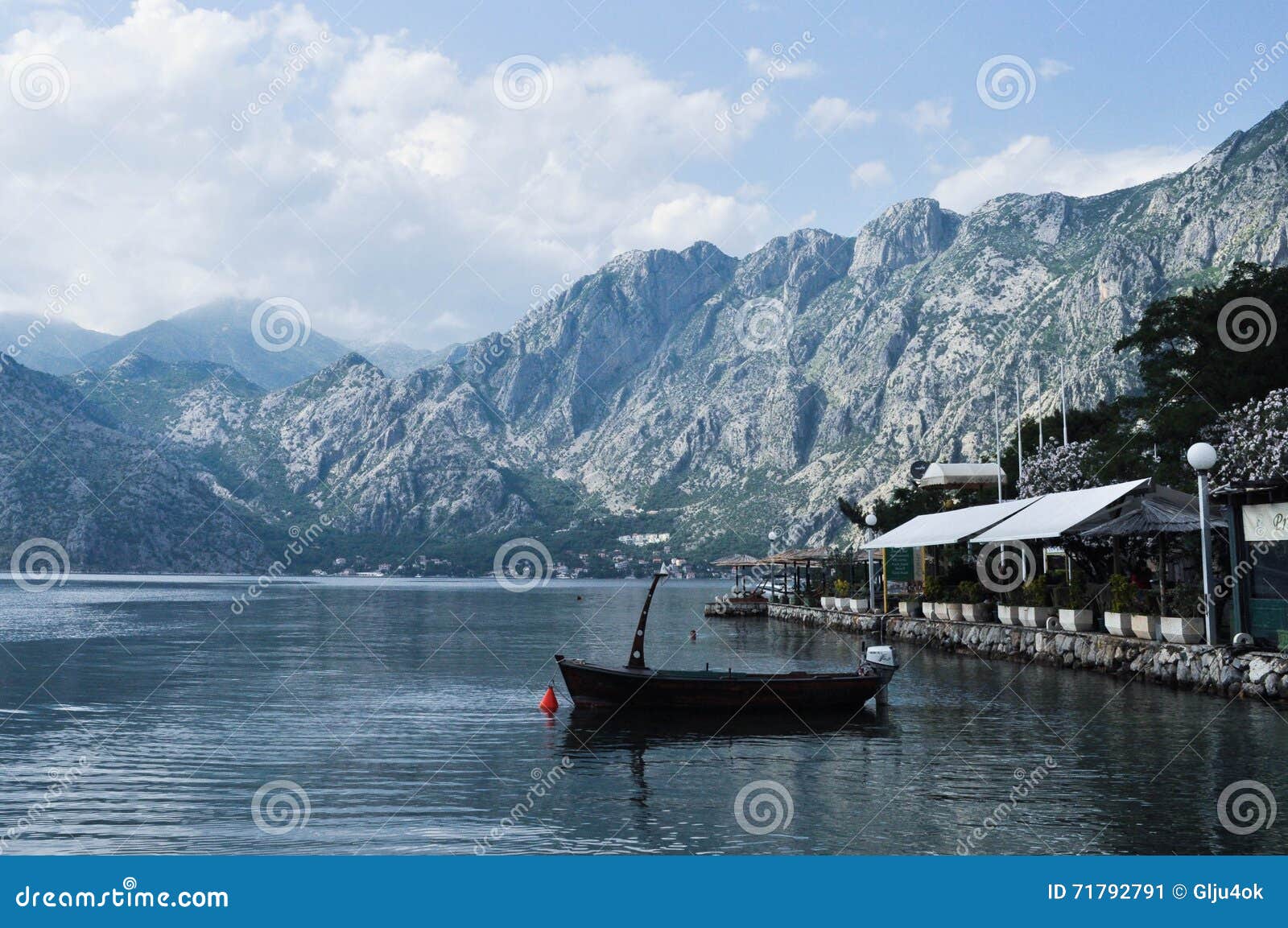 Berth stock image. Image of montenegro, tranquility, perast - 71792791