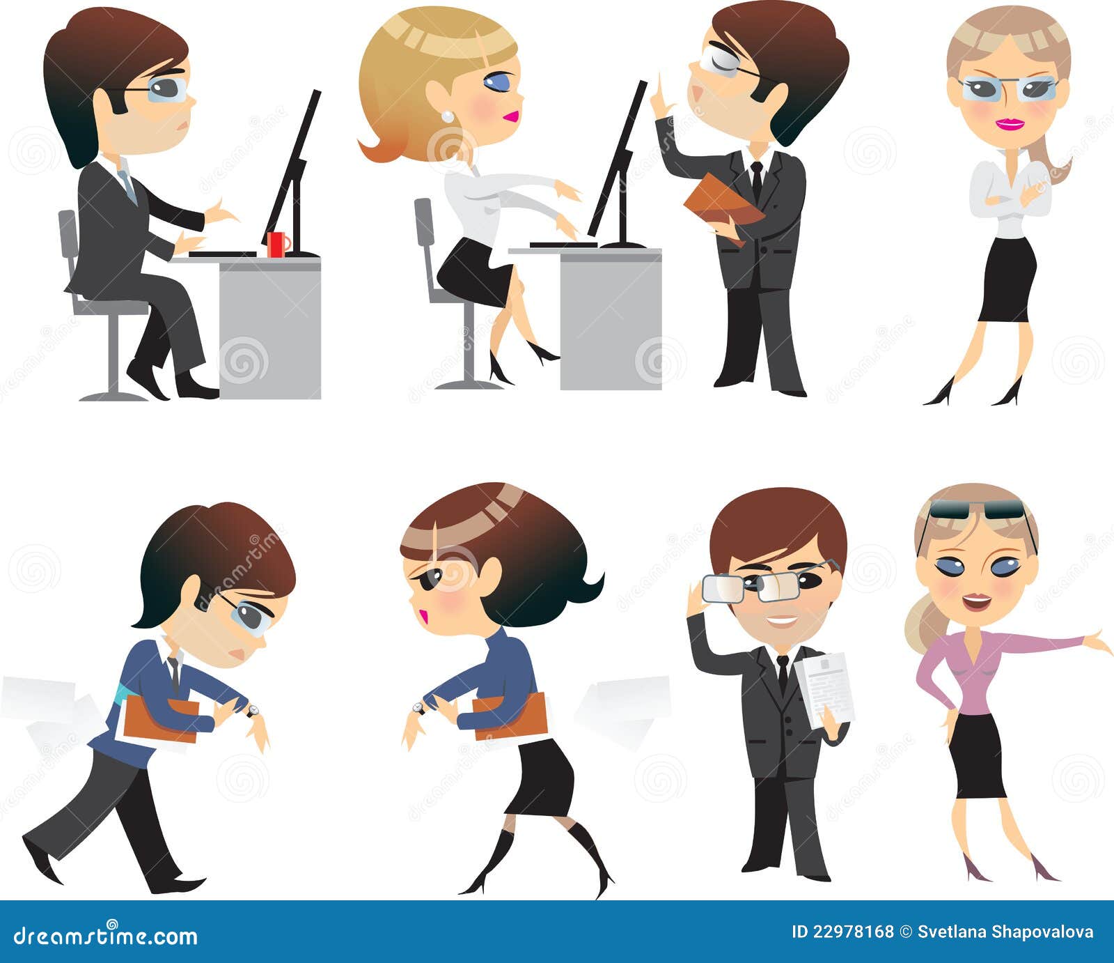 Beruf, Büro, Zeichen vektor abbildung. Illustration von büro - 22978168