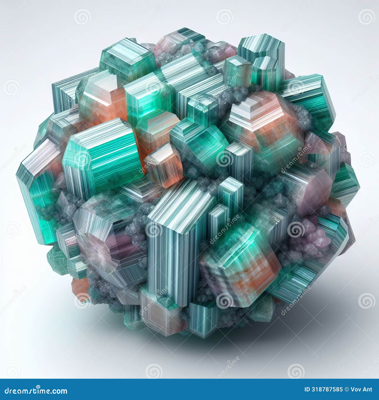 Beryl a Mineral with a Hexagonal Crystal Structure and Various Stock ...