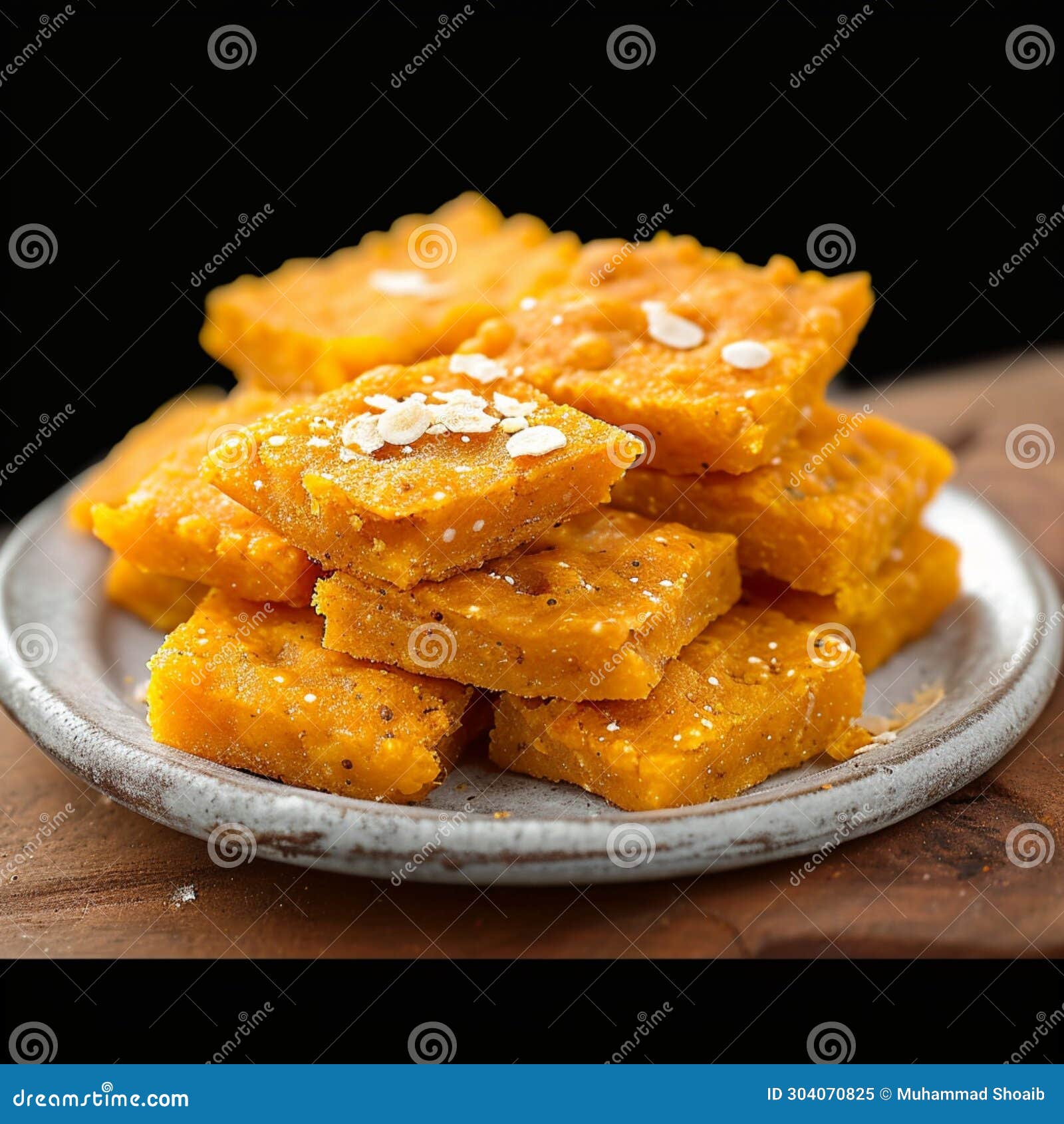 Besan Chakki Iconic Indian Sweet Besan Based Delight With Traditional Richness Royalty Free