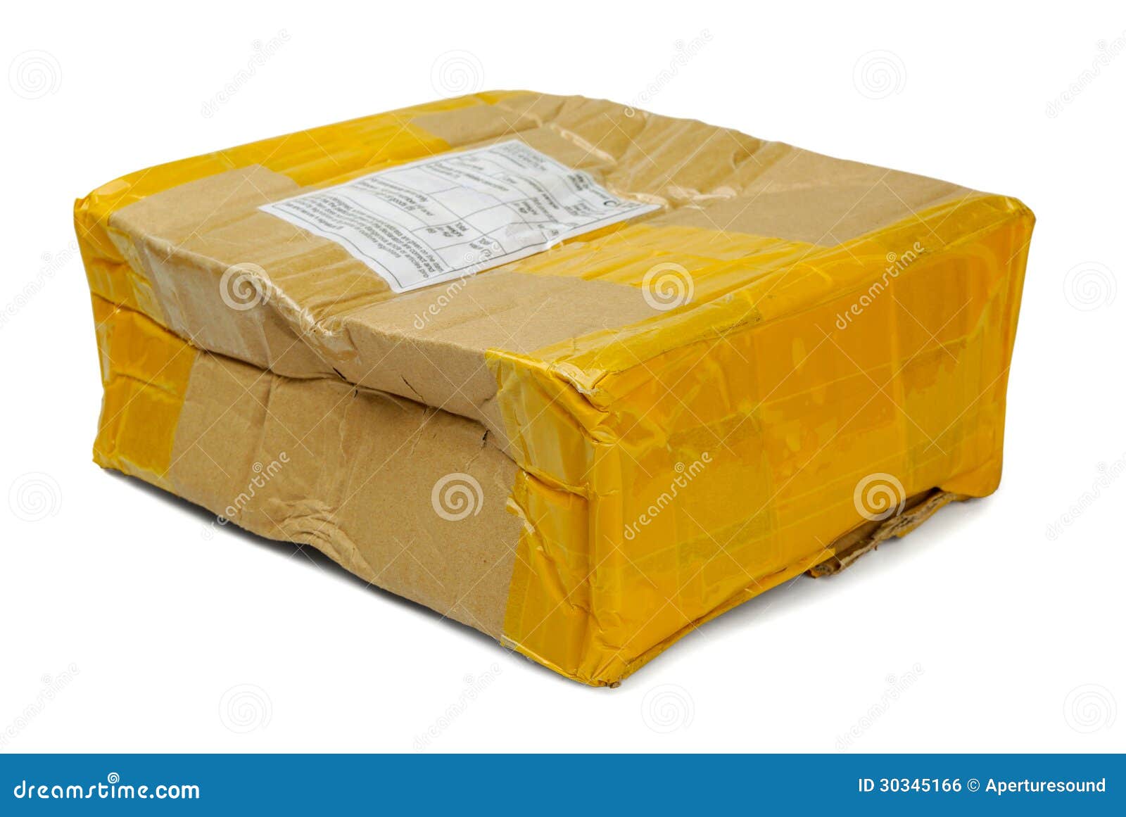 Beschadigd pakket stock foto. Image of pakket, verpletterd - 30345166