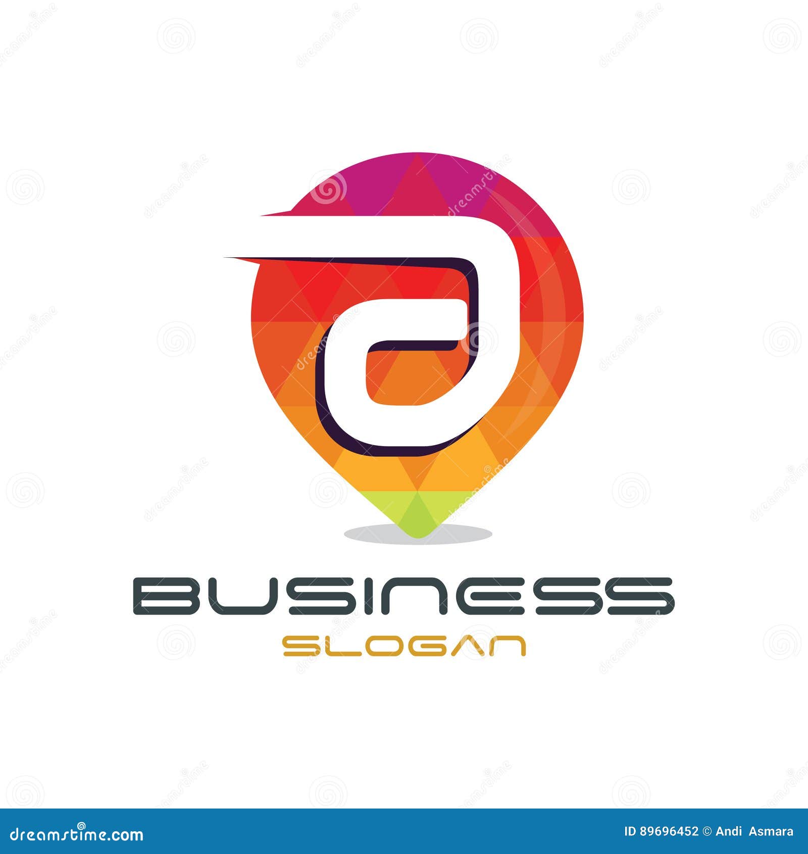 Beschriften Sie Ein Punkt-Logo Vektor Abbildung - Illustration von ...