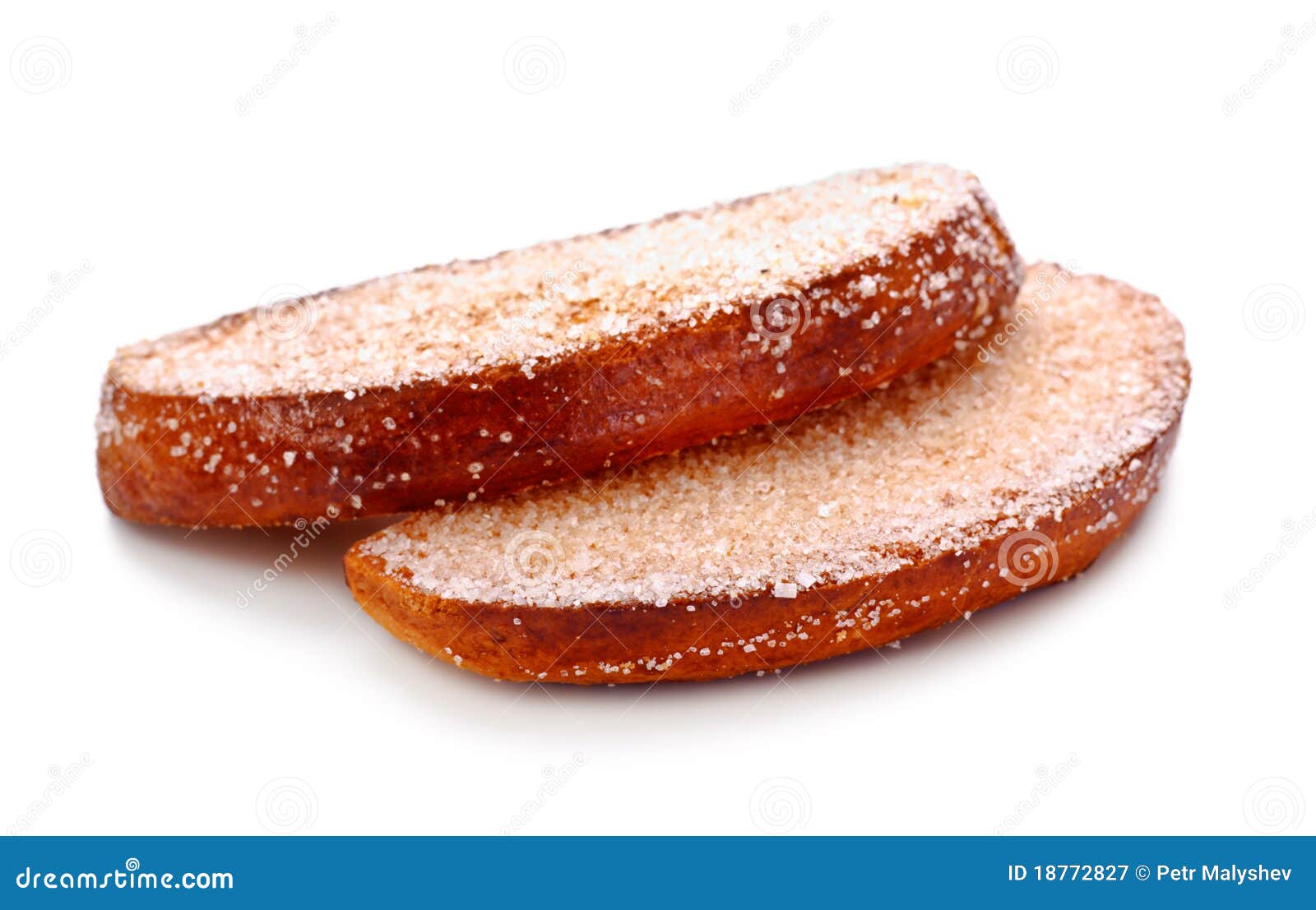 Beschuit in De Kant Van De Suiker Stock Afbeelding - Image of bruin ...