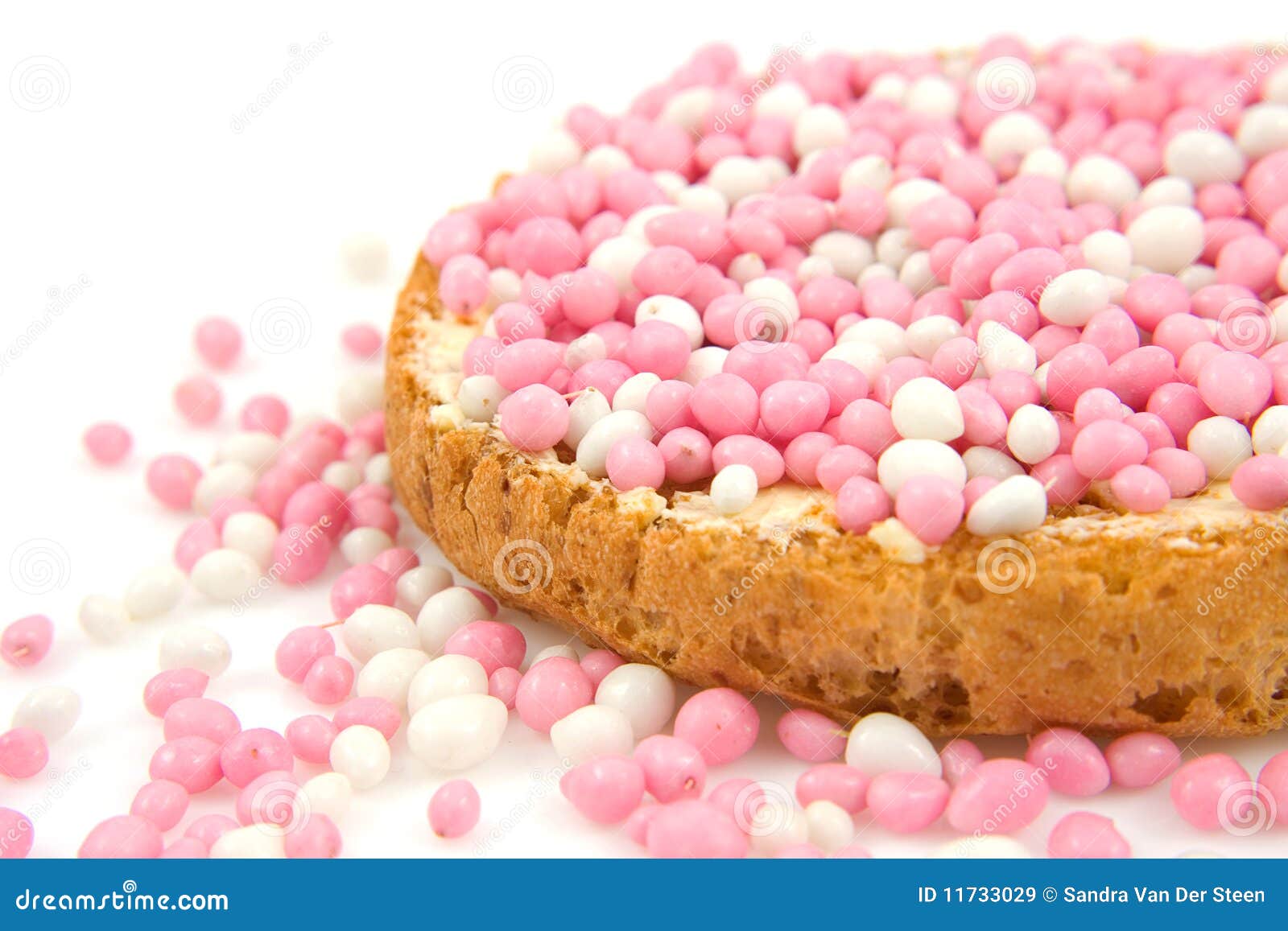 Beschuit met roze muizen stock afbeelding. Image of jongen - 11733029