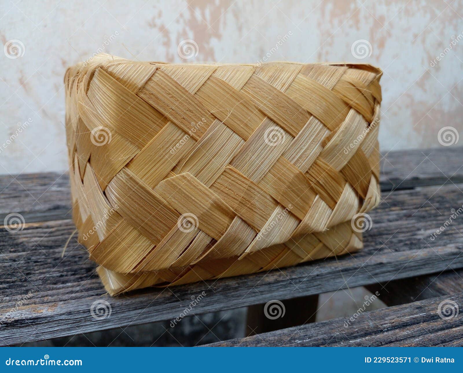 Besek or Box Container is Made of Bamboo. Box Container for Storing ...