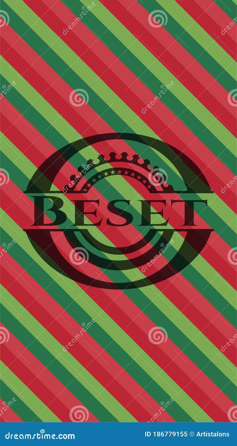 Beset Christmas Style Emblem. Vector Illustration Stock Vector ...