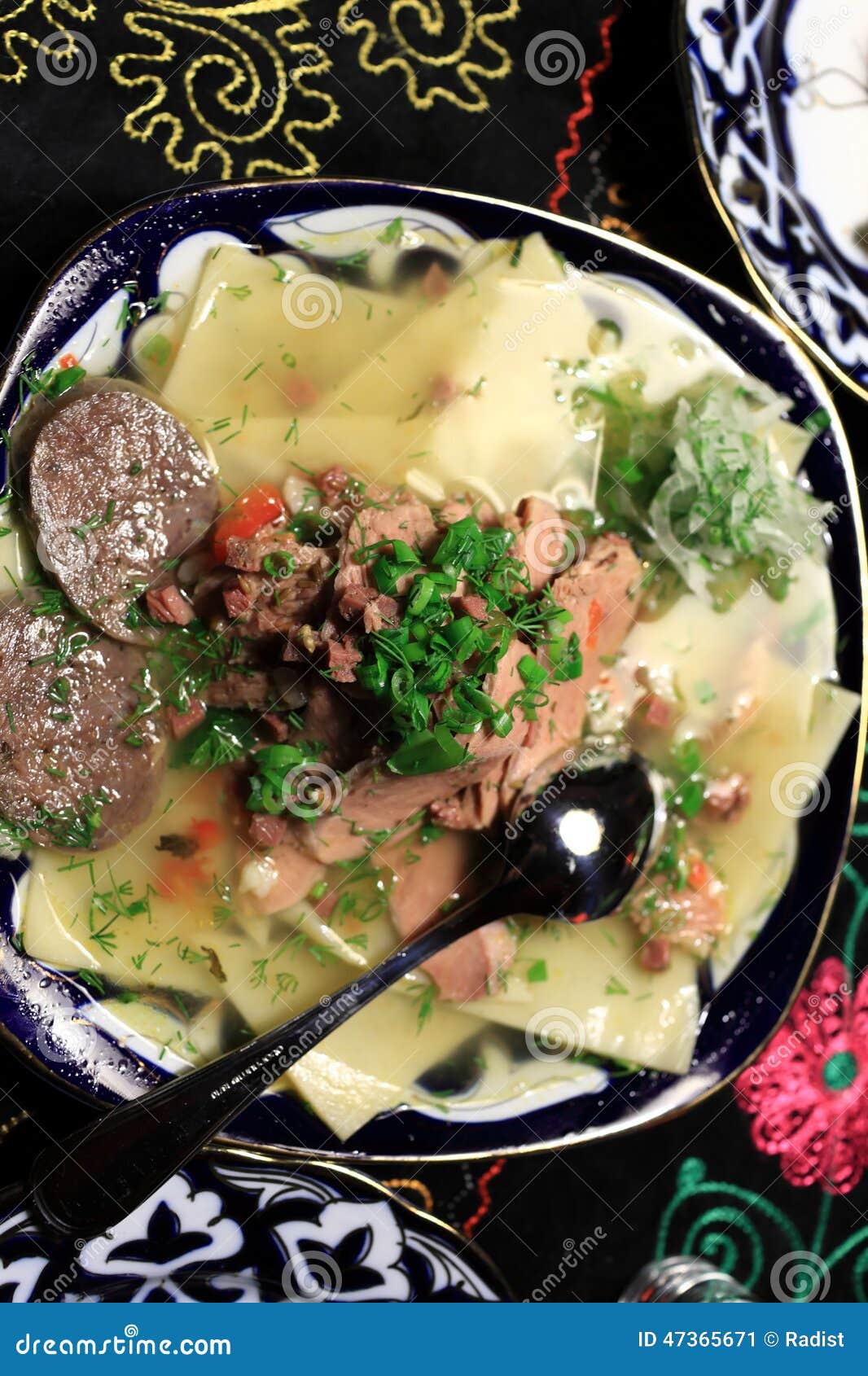 Beshbarmak dish stock image. Image of east, main, dinner - 47365671