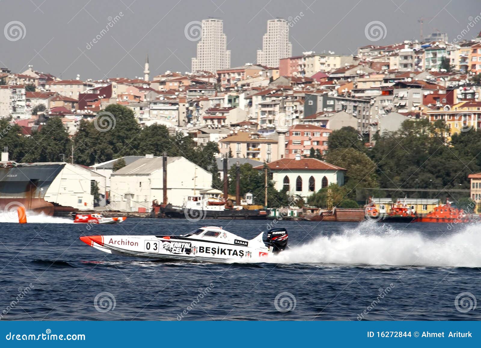 BESIKTAS Speed boat editorial stock image. Image of coastline - 16272844