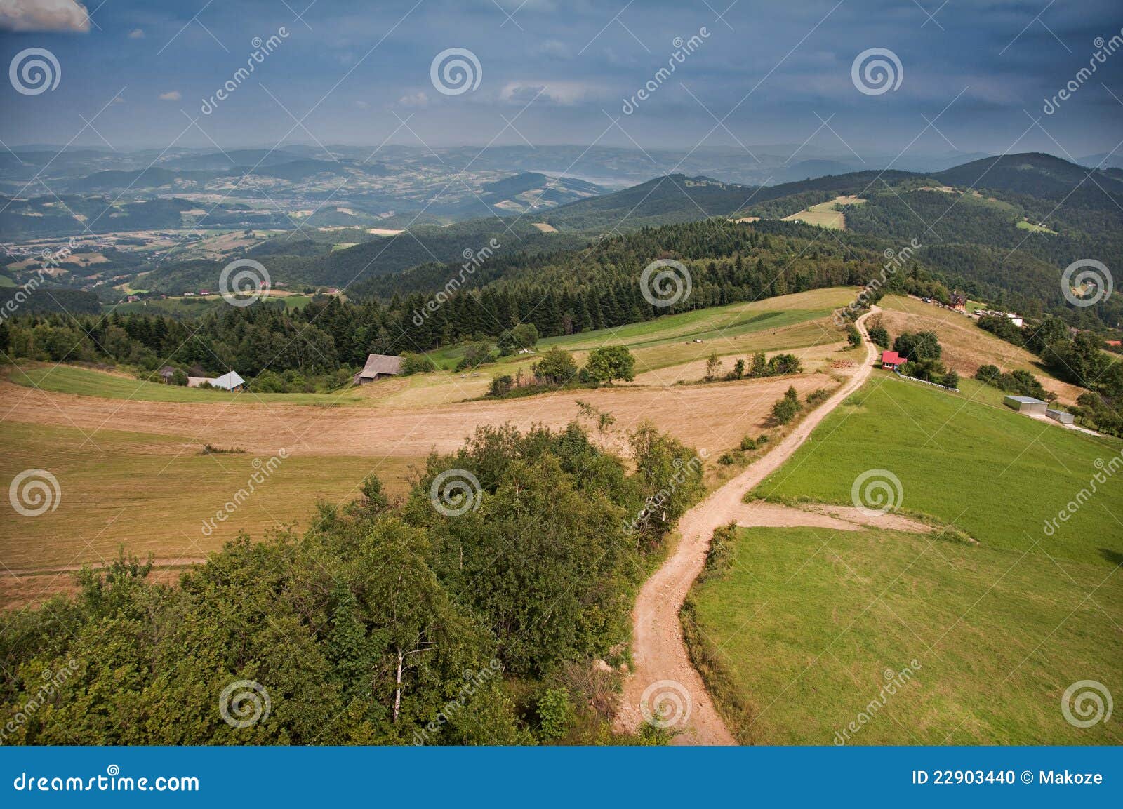 The Beskids mountains stock photo. Image of hill, pathway - 22903440