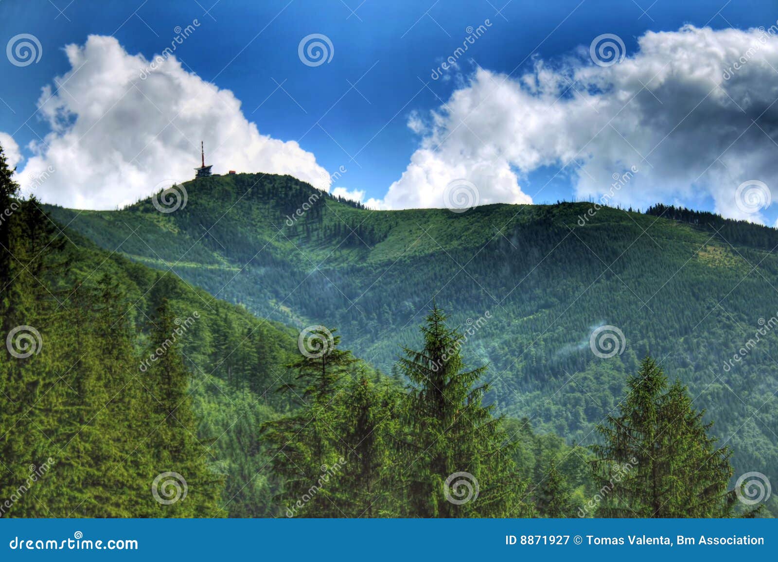 Beskydy mountains stock image. Image of natural, clouds - 8871927