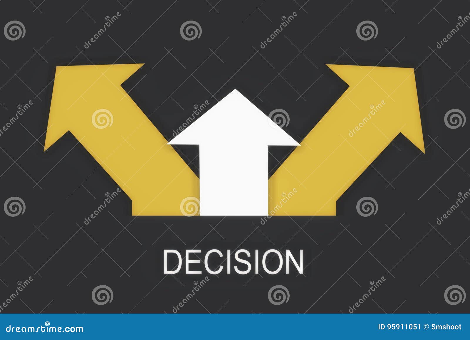 Besluit Die - Concept En Oplossingsidee Maken Stock Illustratie ...