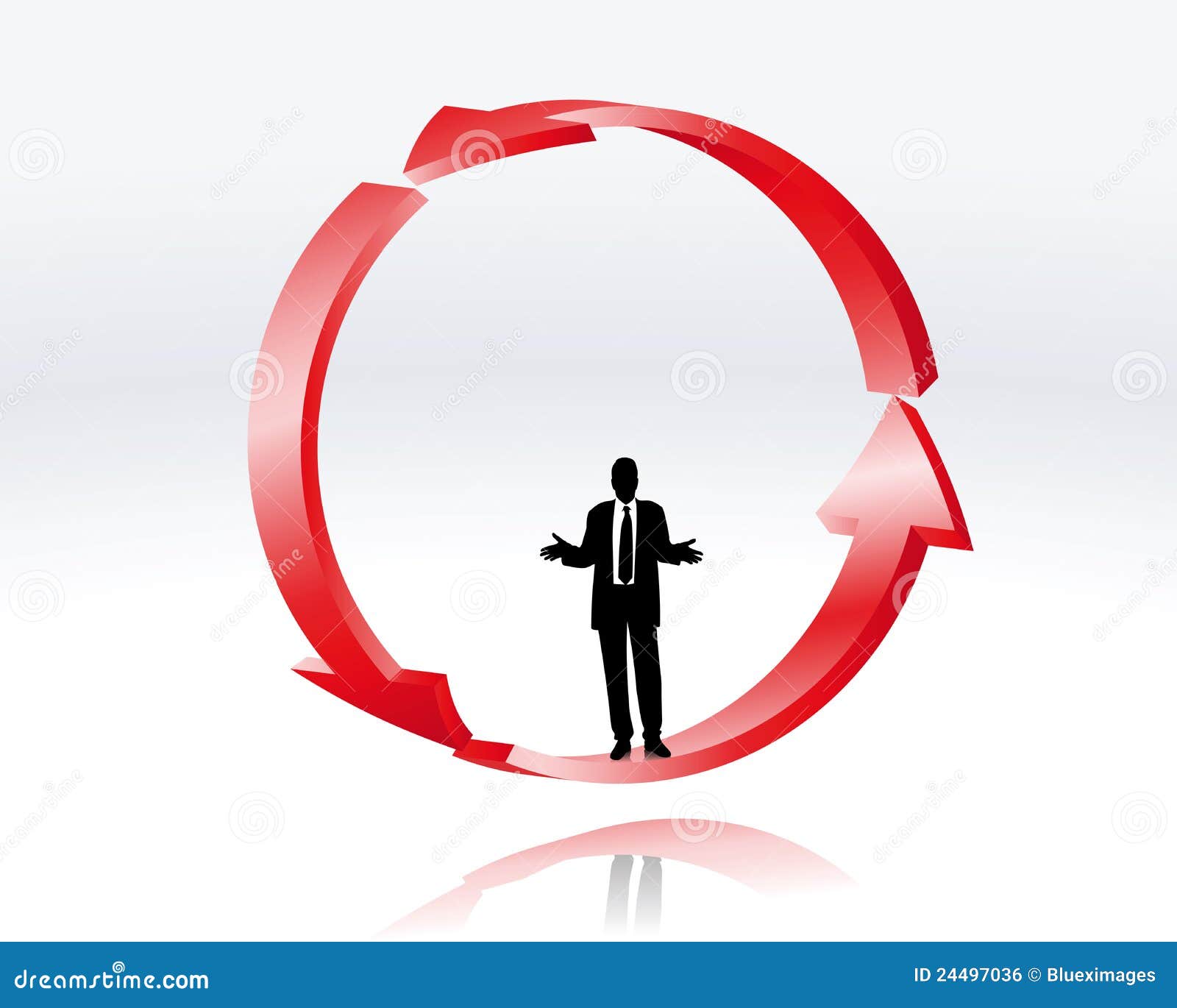 Besluit van een zakenman vector illustratie. Illustration of ...