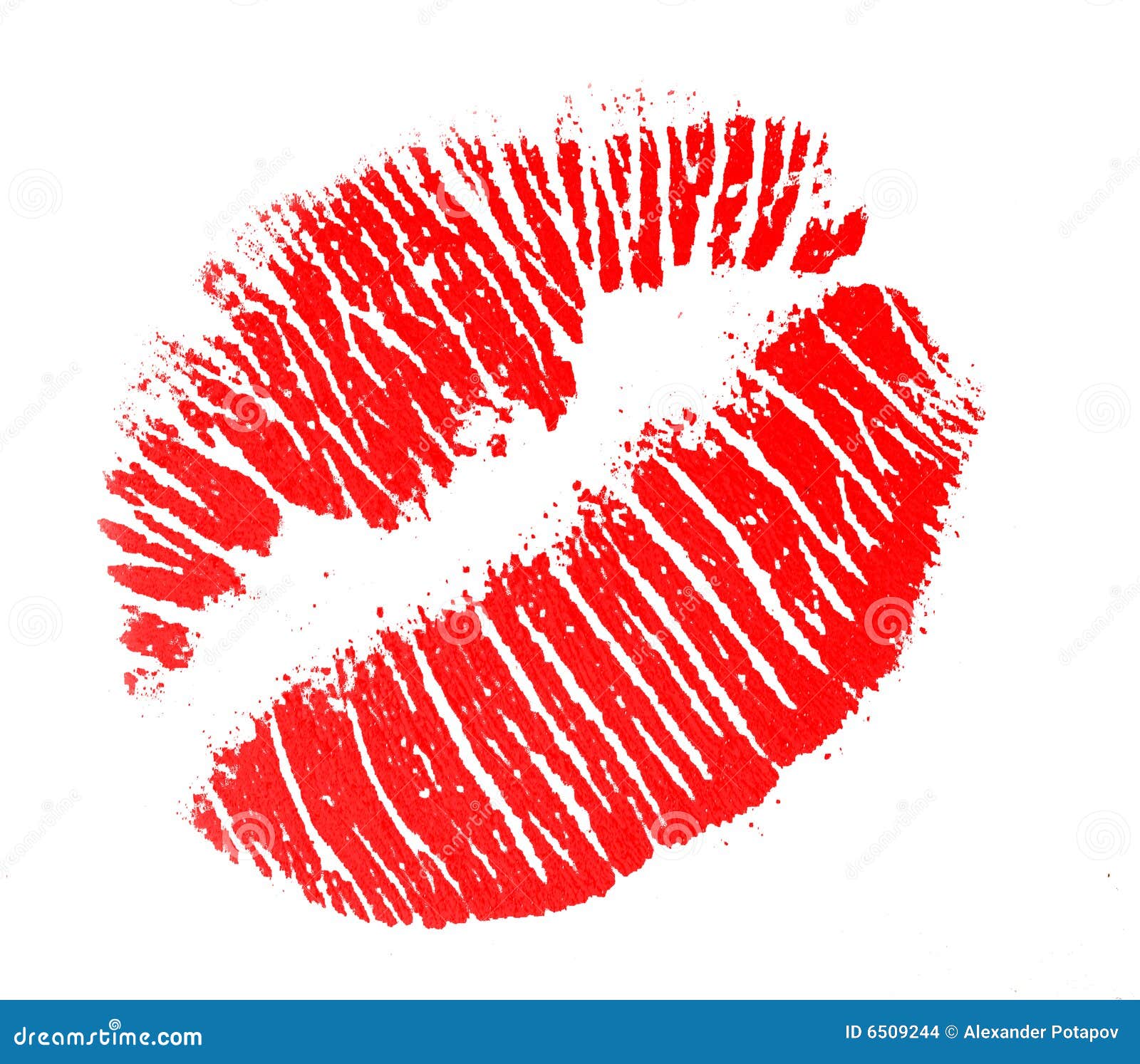 Beso rojo de los labios stock de ilustración. Ilustración de alejado ...