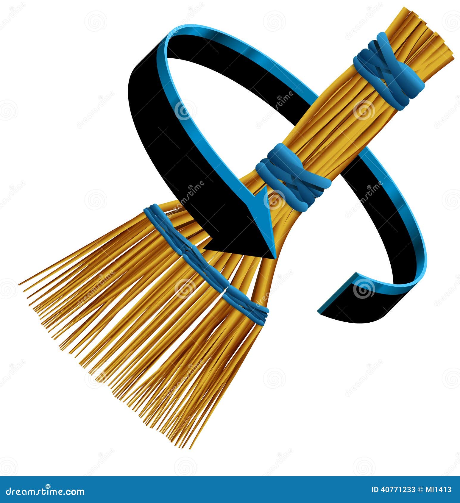 Besom stock vector. Illustration of file, maid, architecture - 40771233