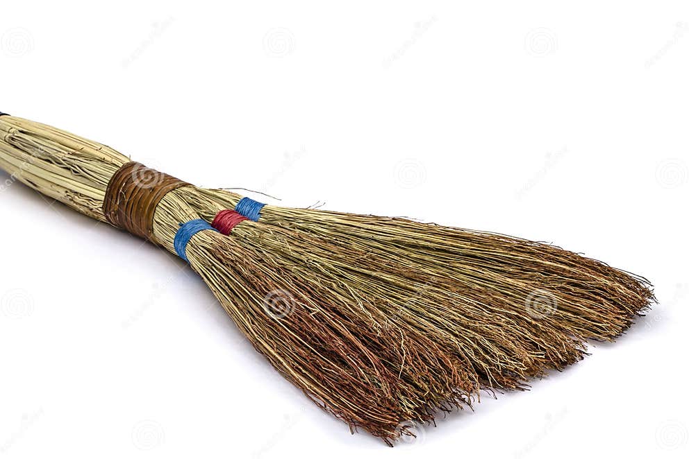 Besom, Isolated on White Background Stock Photo - Image of cleanse ...