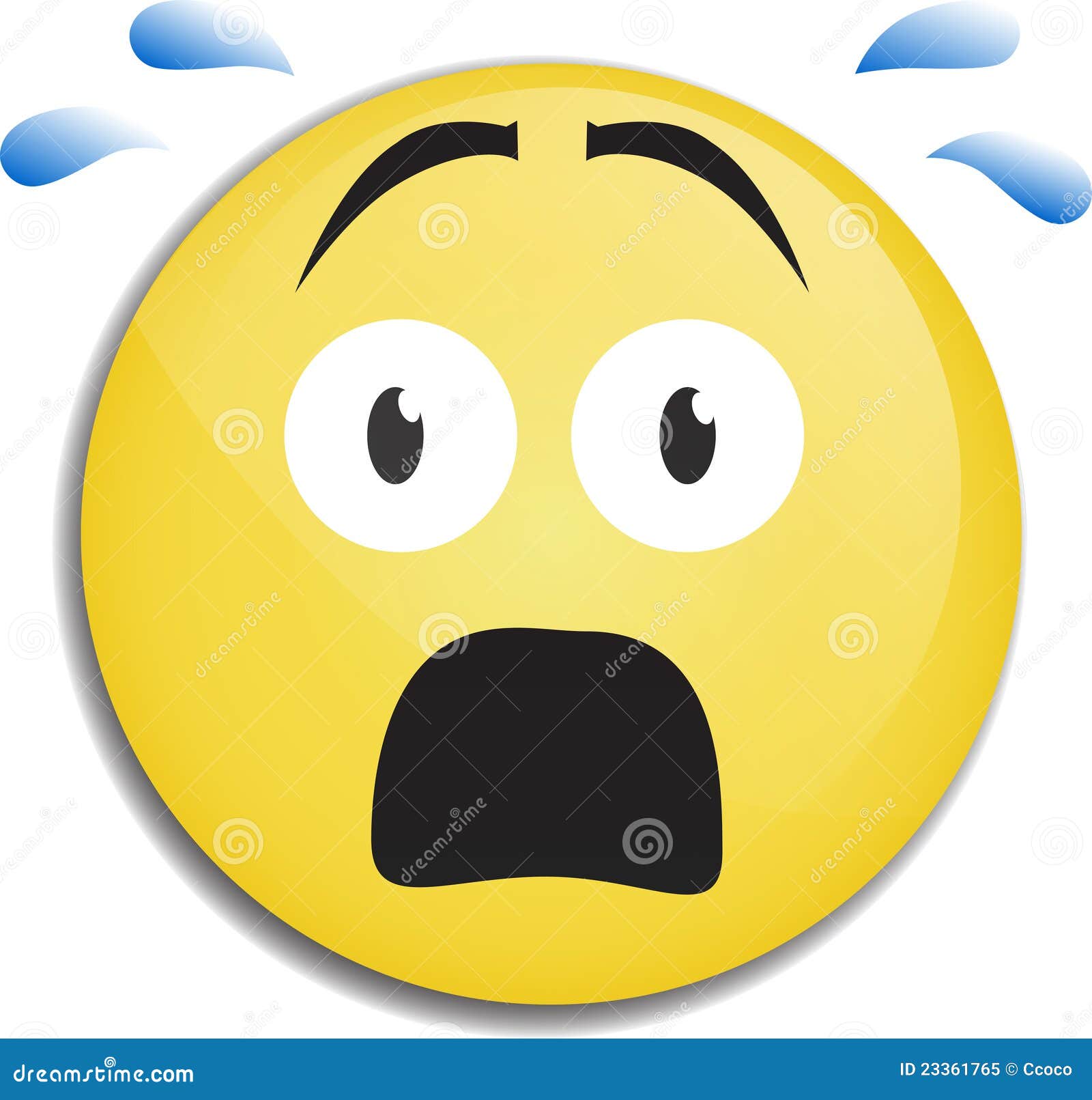 Besorgtes Gesicht vektor abbildung. Illustration von sorge - 23361765