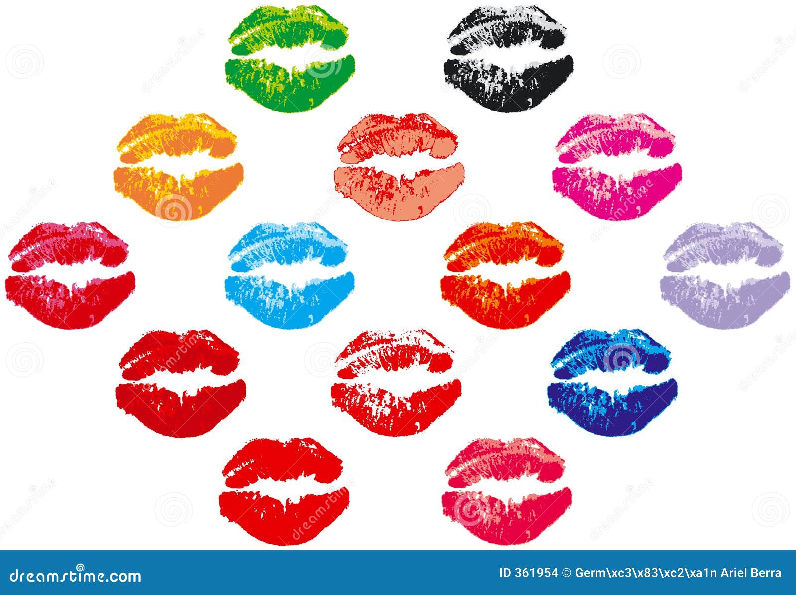 Besos ilustración del vector. Ilustración de afecto, lustre - 361954