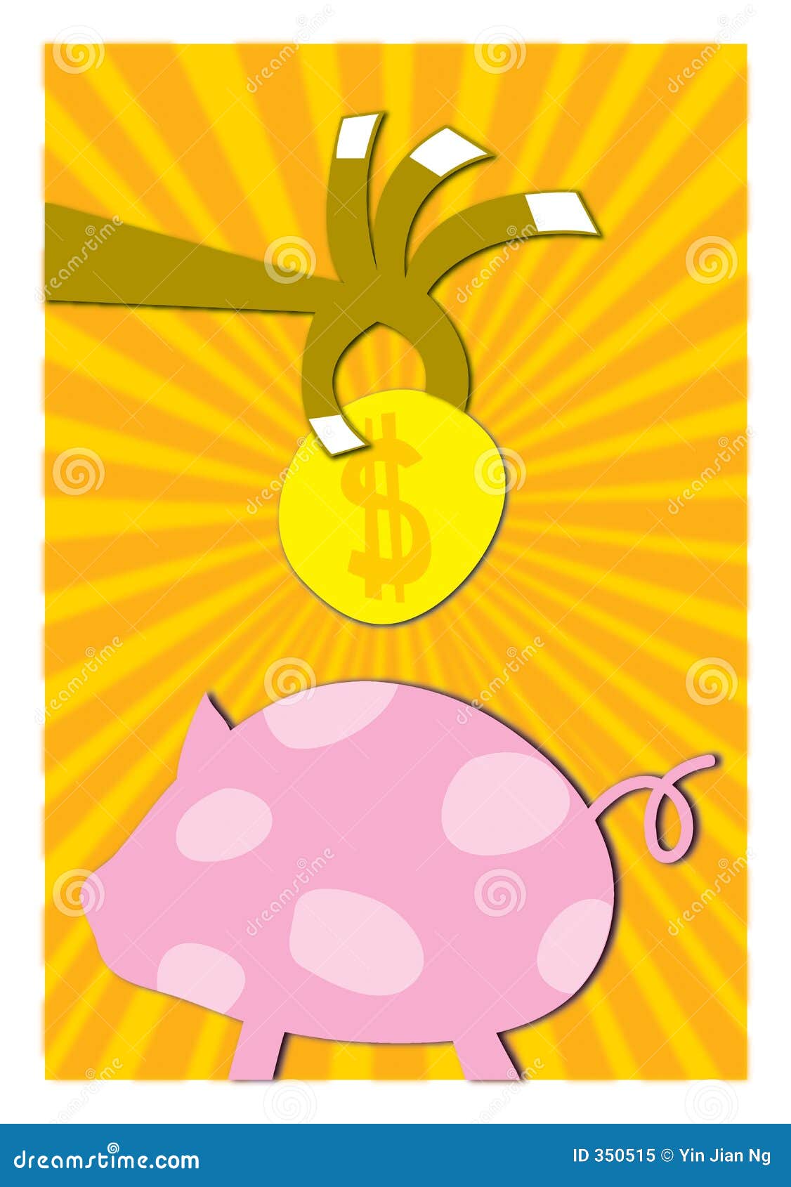 Besparing stock illustratie. Illustration of bank, illustratie - 350515