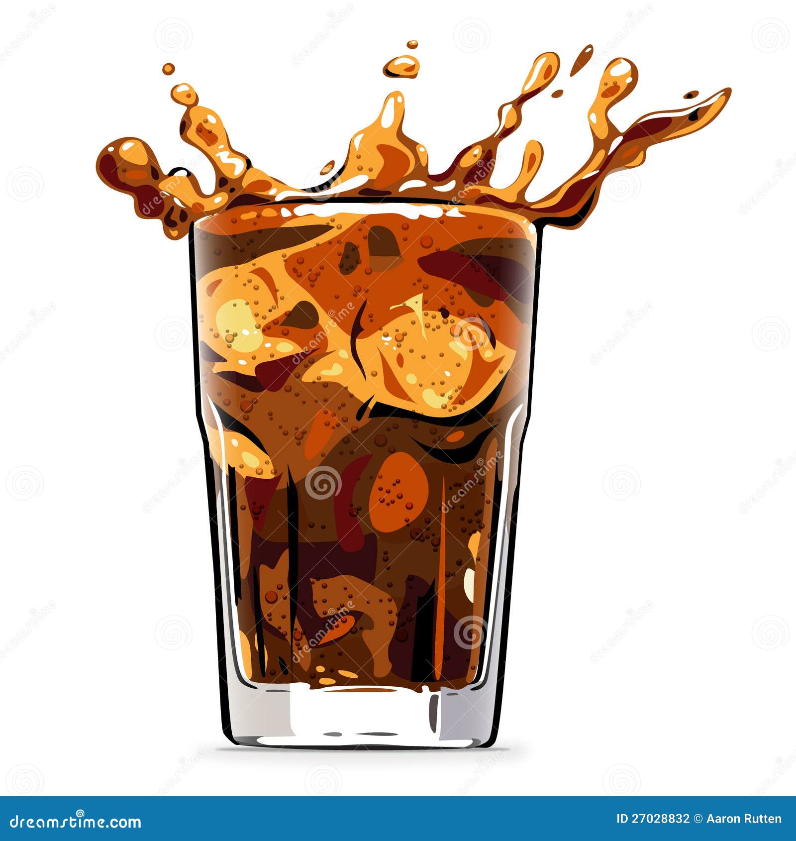 Bespattend Kola Frisdrank - Vectorillustratie Stock Illustratie ...