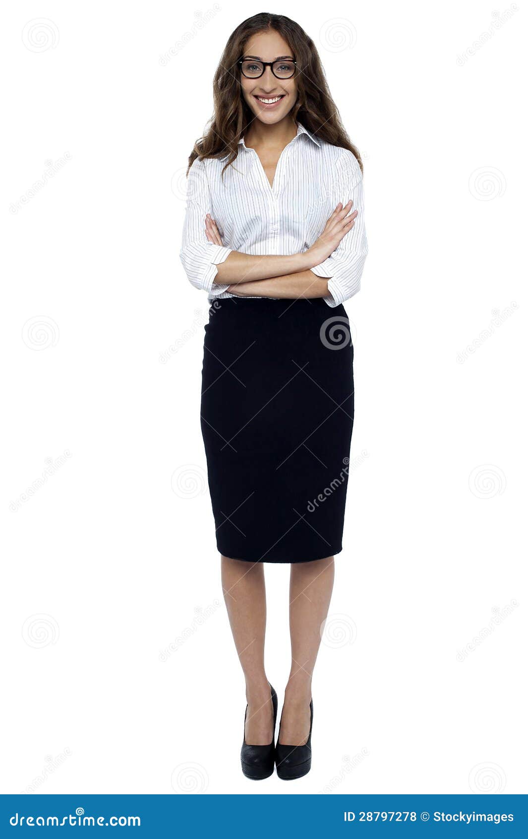 Bespectacled Business Executive in Formals Stock Photo - Image of ...