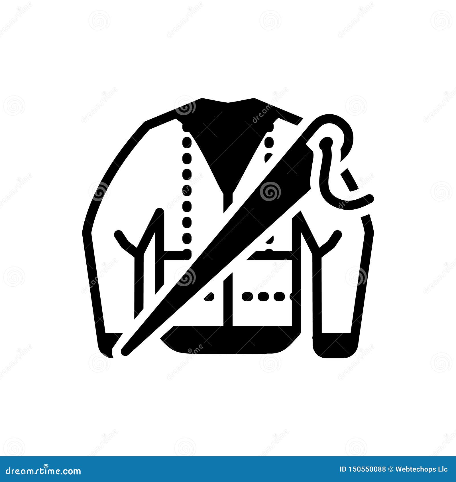 Black Solid Icon for Bespoke, Fashion and Clothe Stock Vector ...