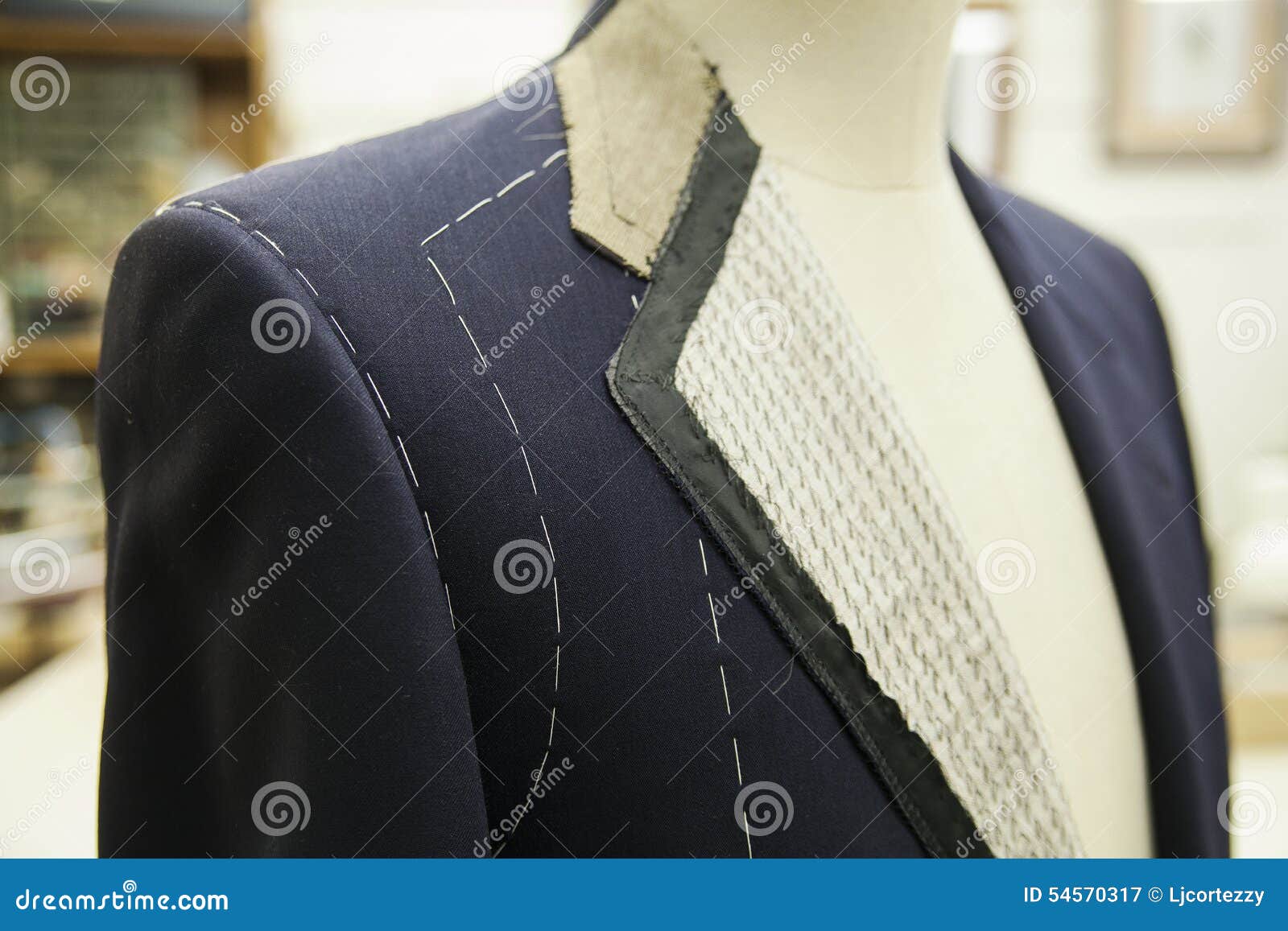 Bespoke Suit Under Construction At Upscale Tailor Royalty-Free Stock ...