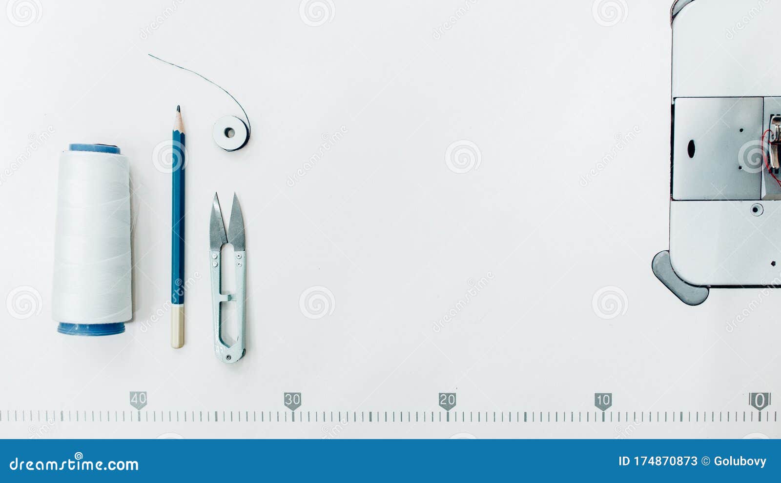 Bespoke Tailoring School Designer Tools Set Stock Image - Image of home ...