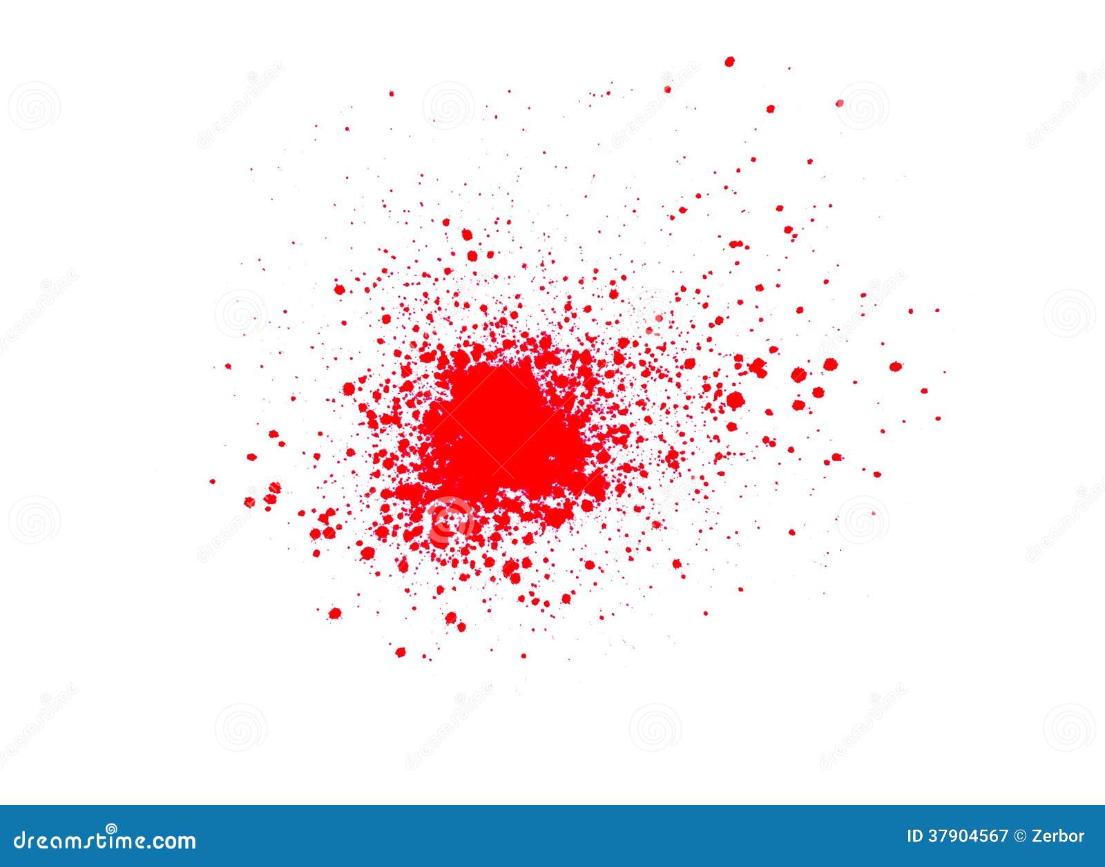 Bespoten rode verf stock illustratie. Illustration of bloed - 37904567