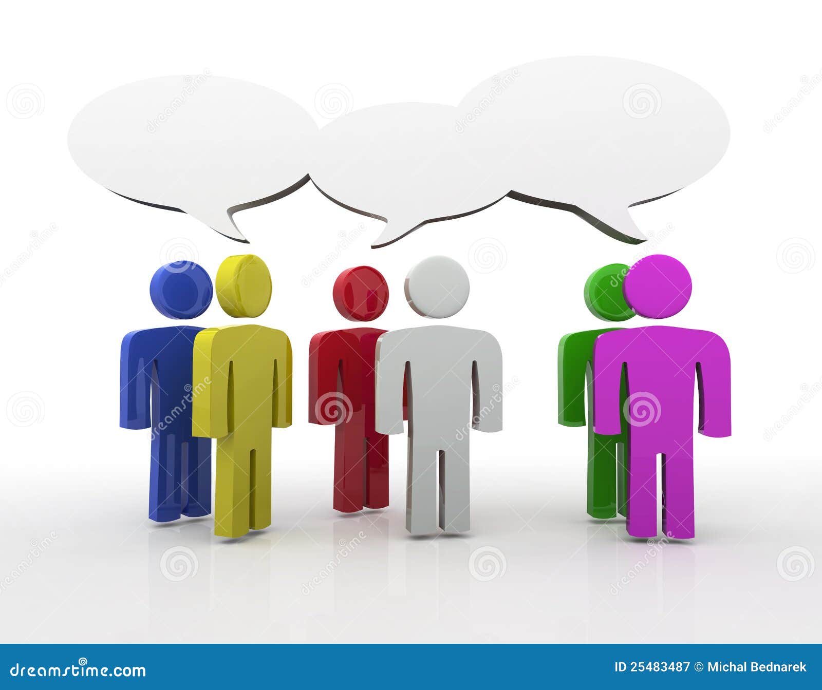 Bespreking, Lege Toespraakbellen Stock Illustratie - Illustration of ...