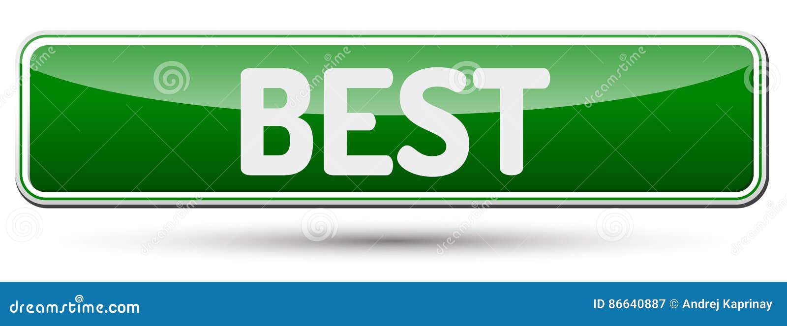 BEST - Abstract Beautiful Button with Text. Stock Vector - Illustration ...