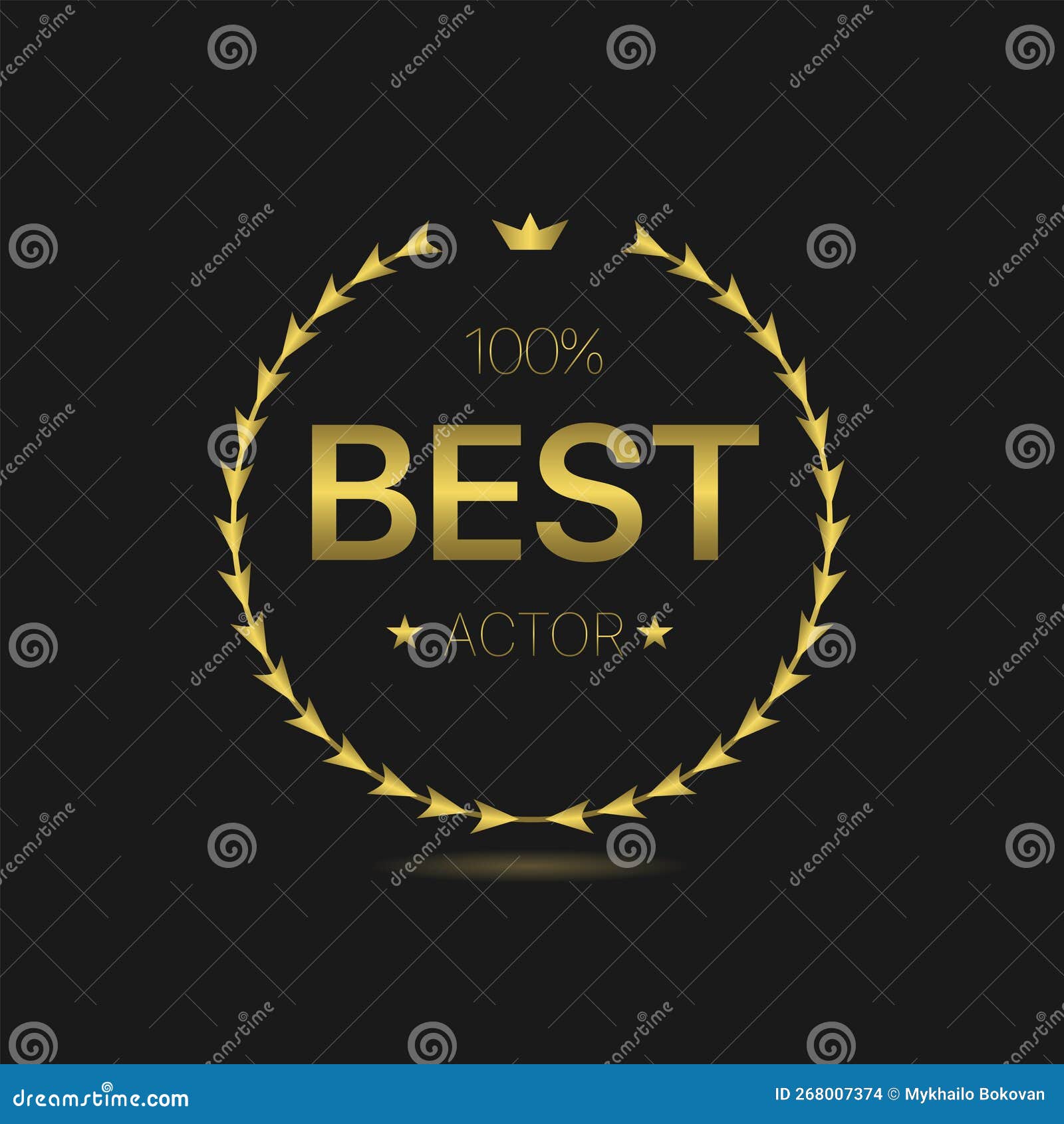 Best Actor Golden Laurel Wreath Vector Label | CartoonDealer.com #276449936 Best Actor Golden Laurel Wreath Vector Label | CartoonDealer.com #276449936