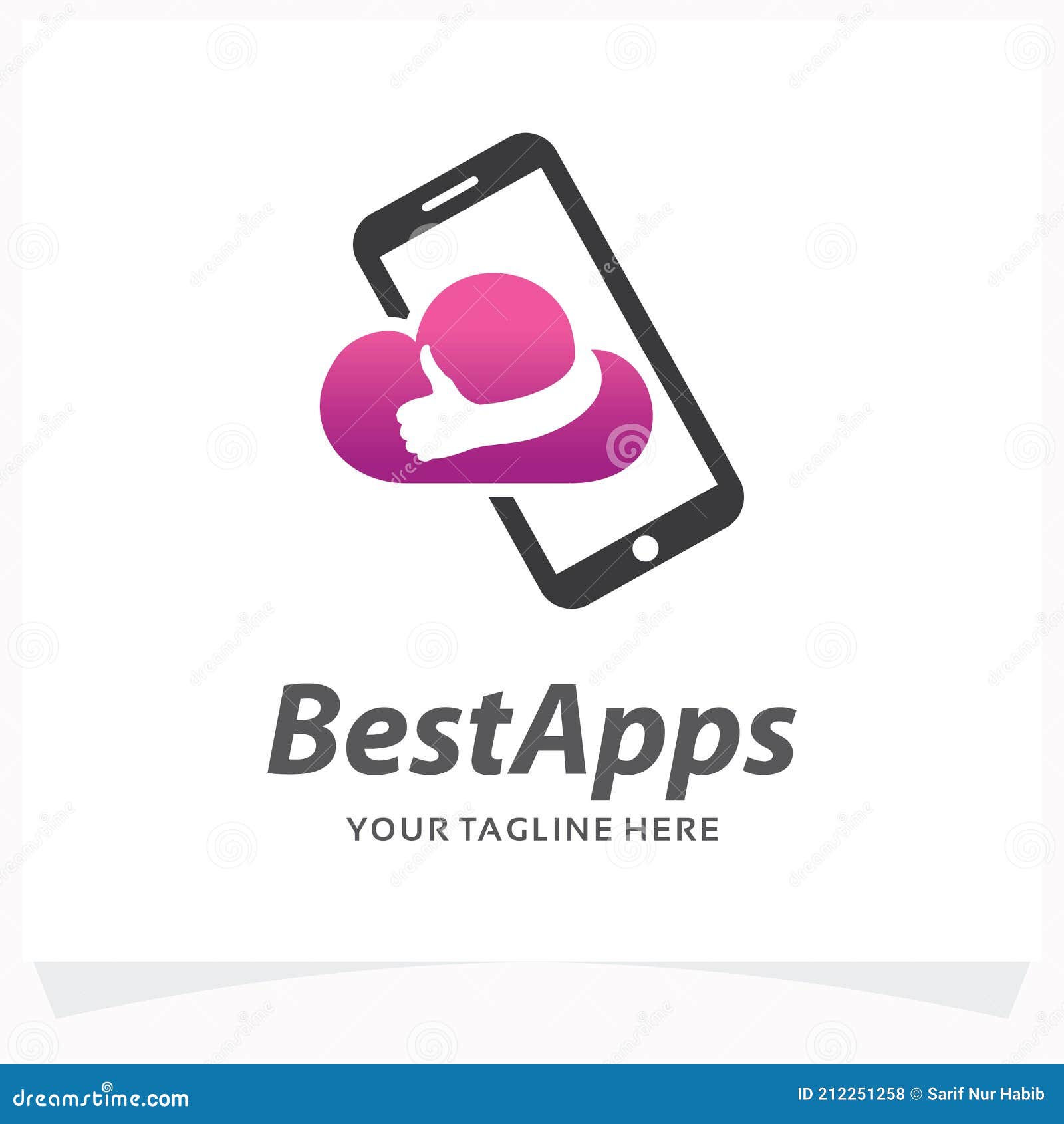 Best Application Logo Design Template Stock Vector - Illustration of ...