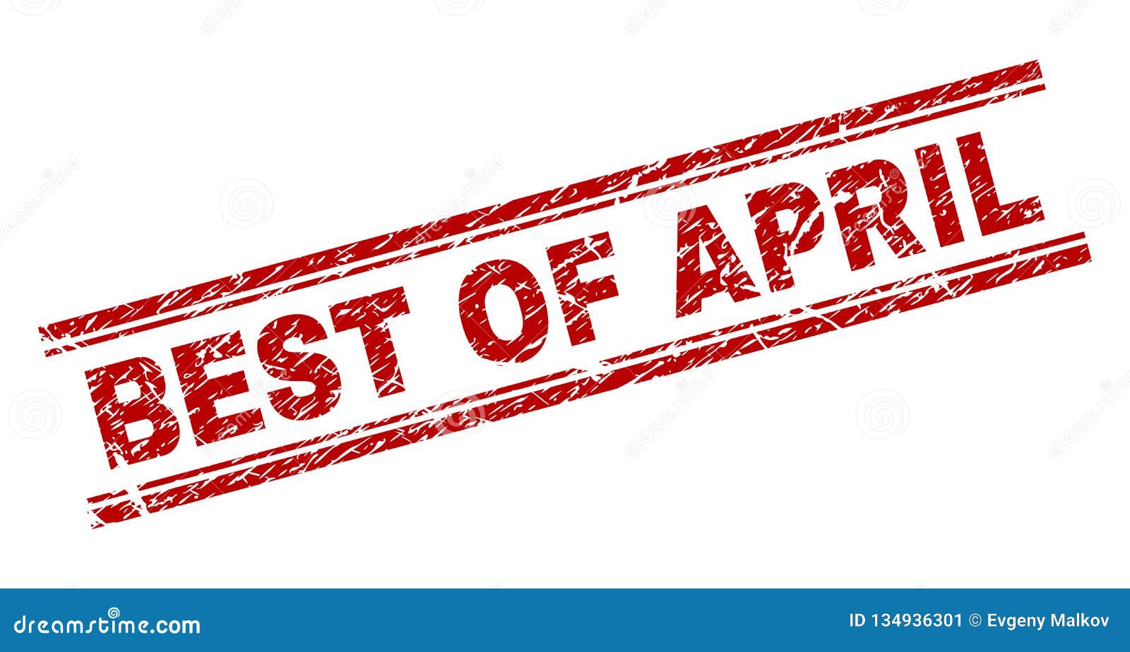 Grunge Textured BEST of APRIL Stamp Seal Stock Vector - Illustration of ...