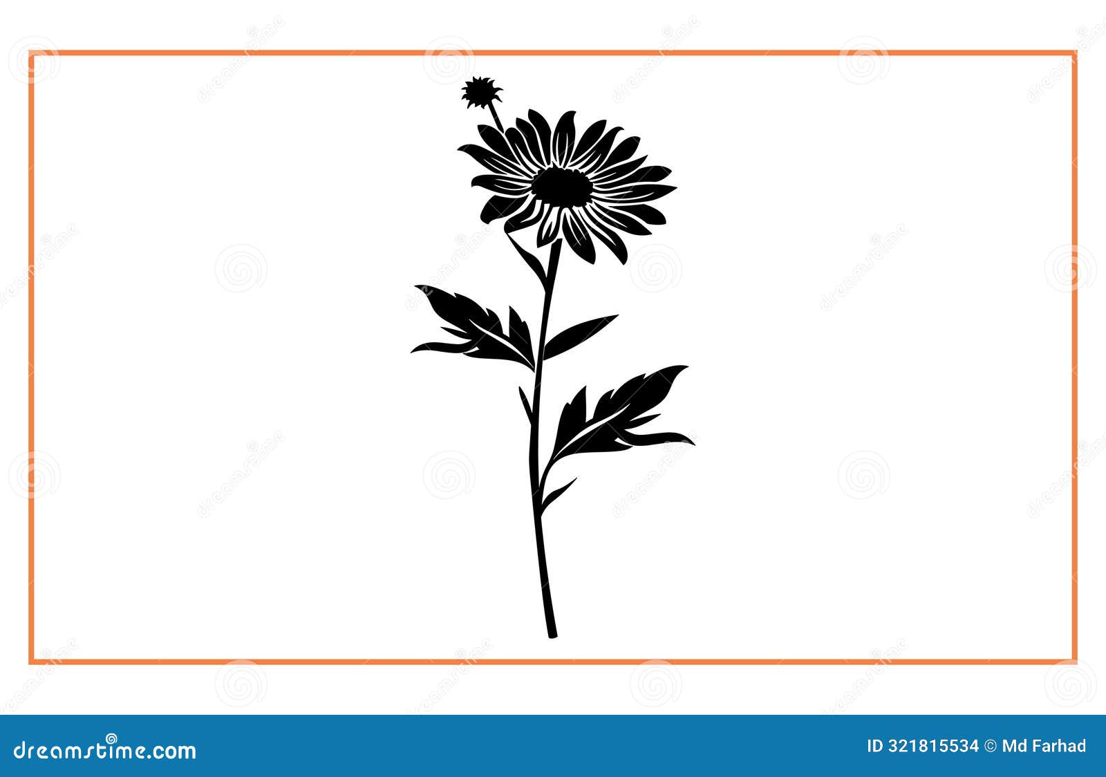 Best Aster Flower Icon, Aster Flower Silhouette Stock Vector ...