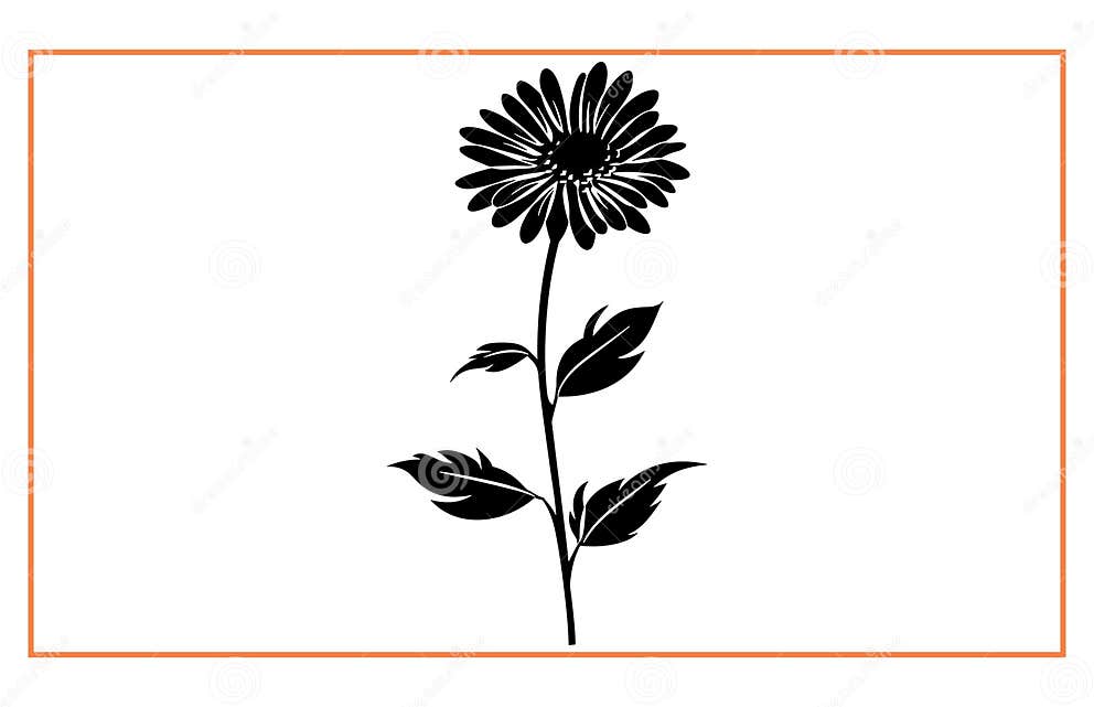 Best Aster Flower Icon, Aster Flower Silhouette Stock Vector ...