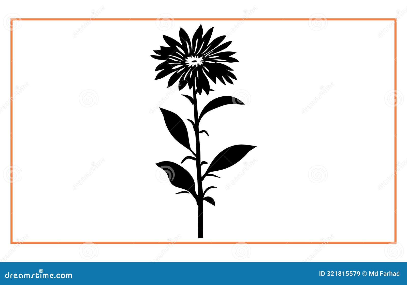 Best Aster Flower Icon, Aster Flower Silhouette Stock Vector ...