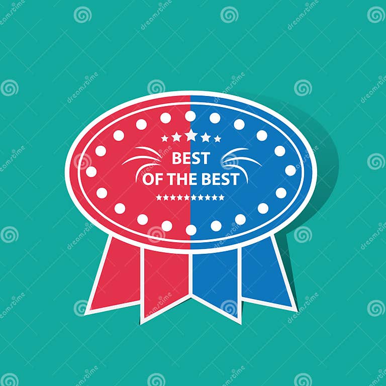 Best of the Best Badge. Vector Illustration Decorative Design Stock ...