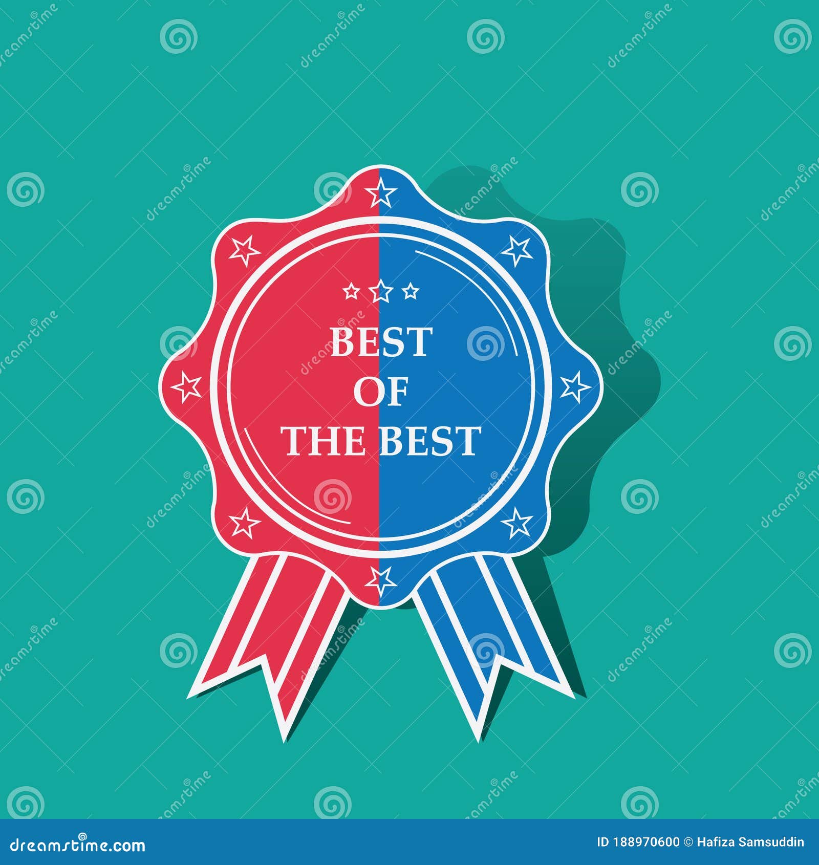 Best of the Best Badge. Vector Illustration Decorative Design Stock ...