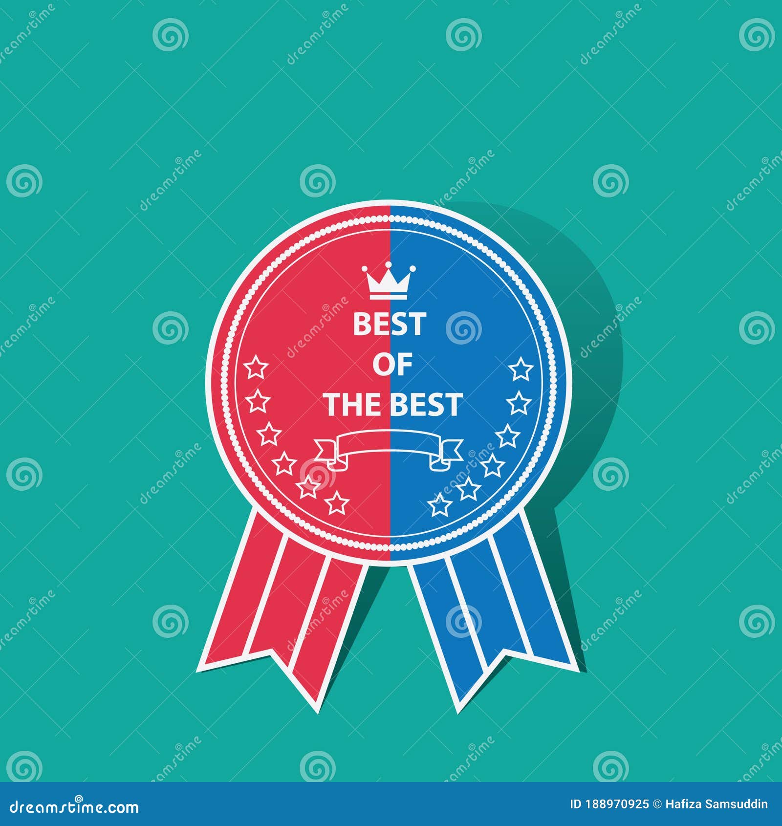 Best of the Best Badge. Vector Illustration Decorative Design Stock ...