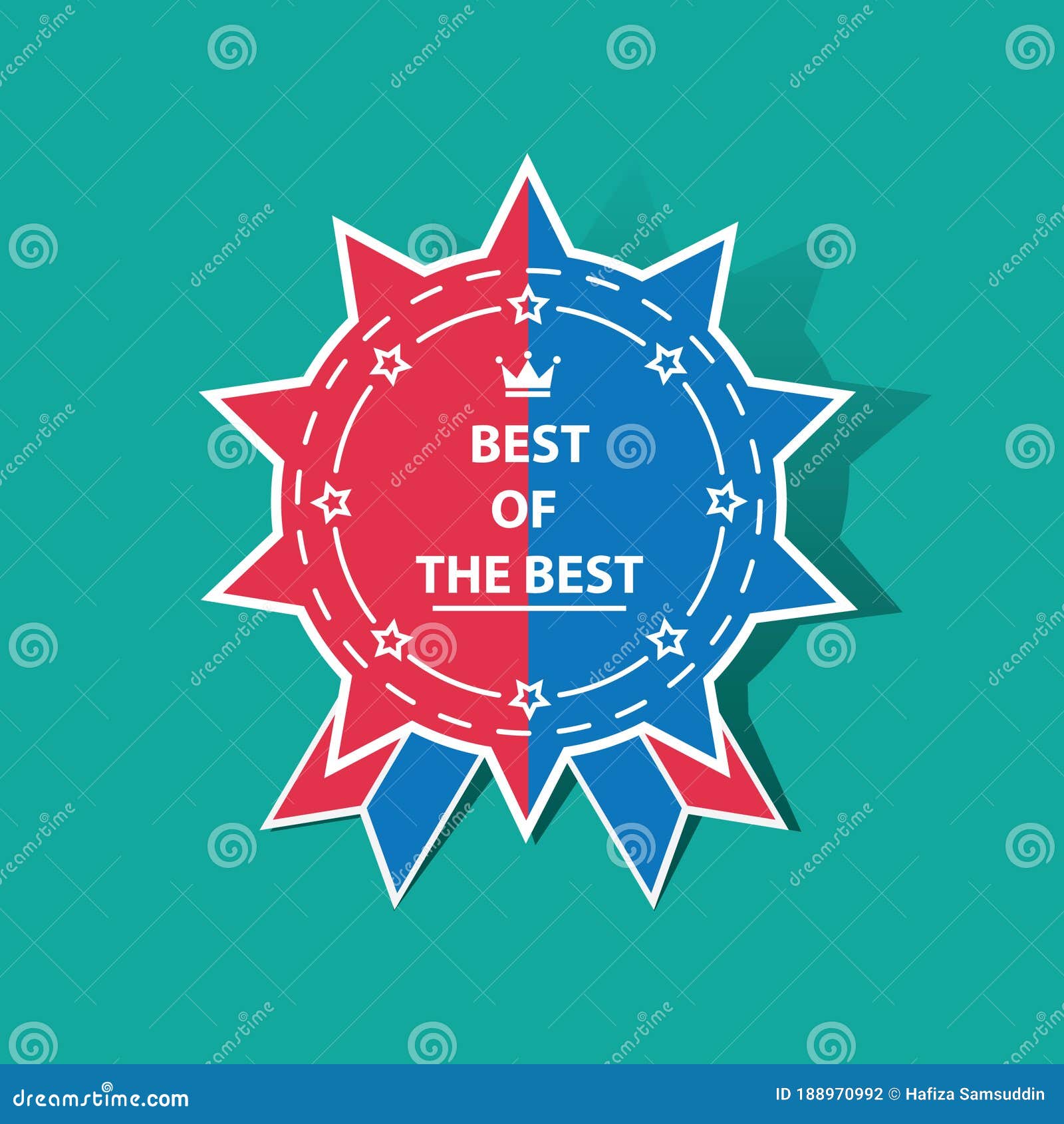 Best of the Best Badge. Vector Illustration Decorative Design Stock ...