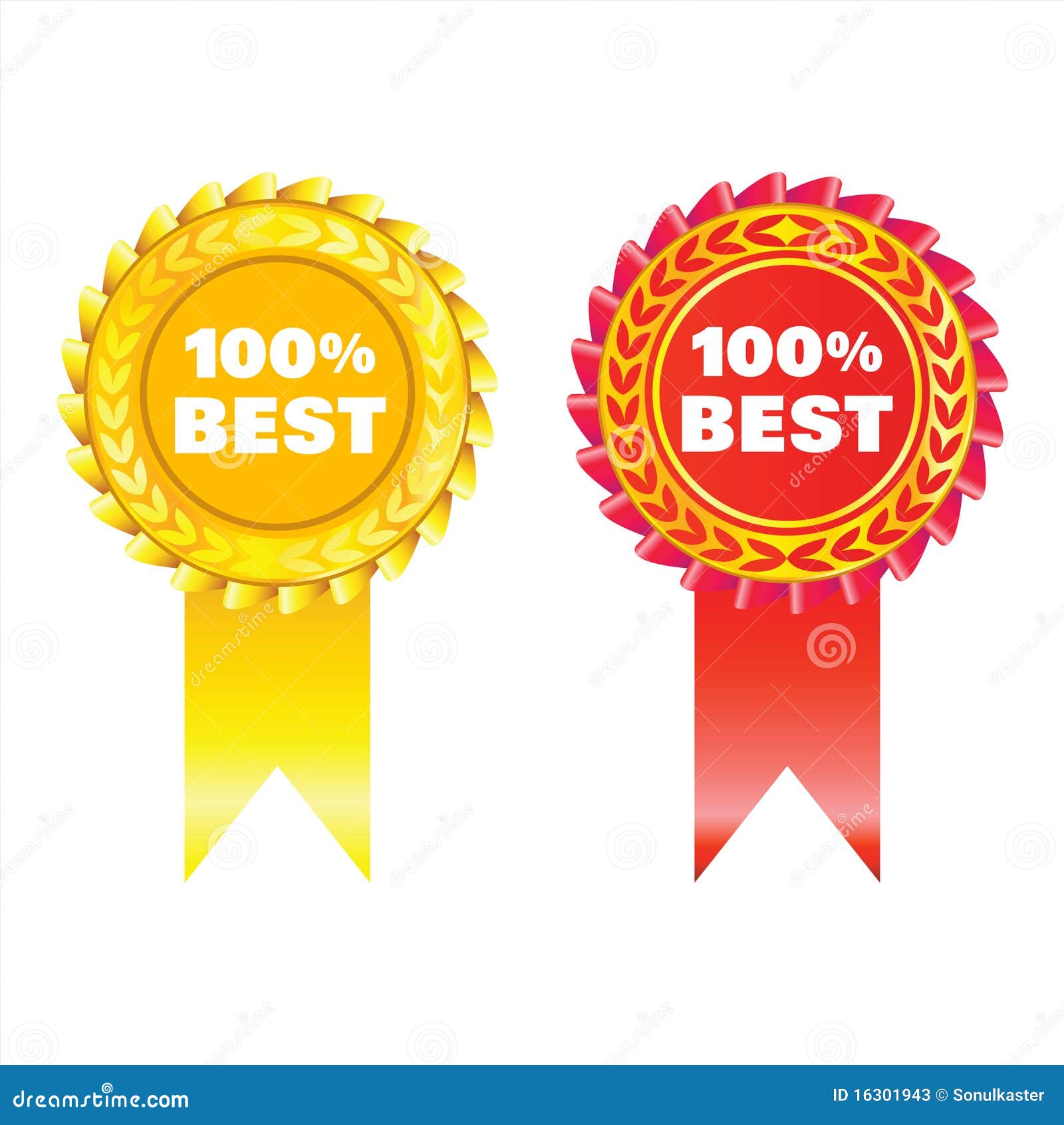Best badges stock vector. Illustration of ribbon, guarantee - 16301943