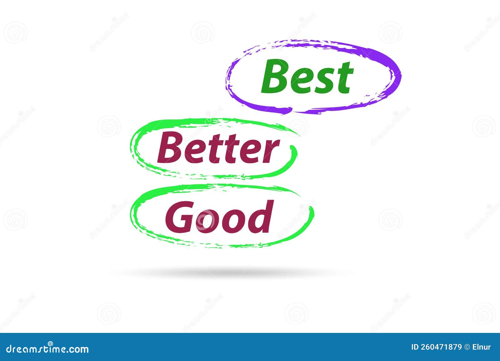 Best Better Good Comparative Concept Stock Illustration - Illustration ...