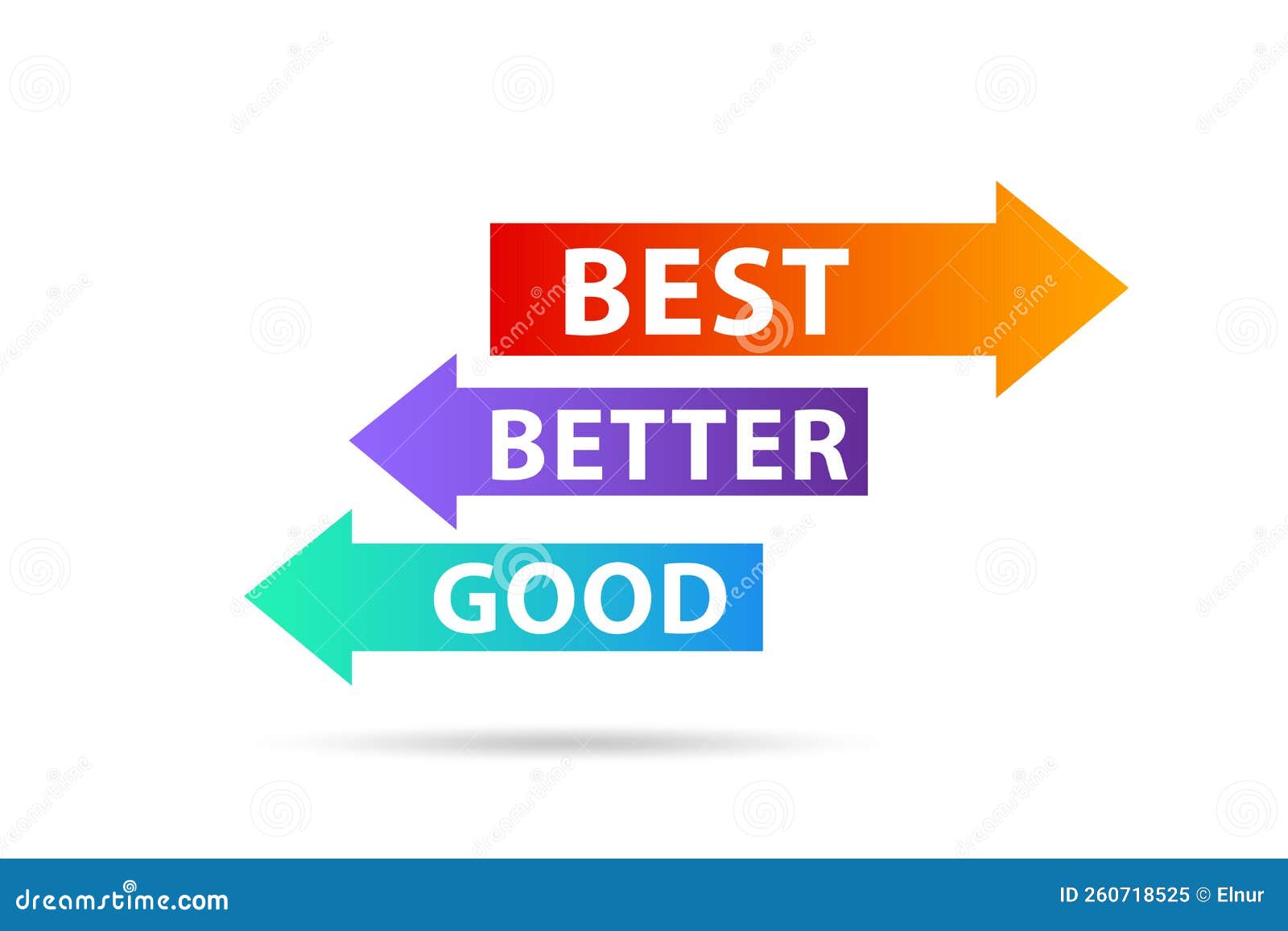 Best Better Good Comparative Concept Stock Illustration - Illustration ...