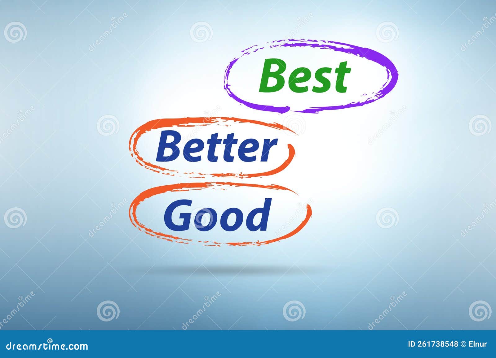 Best Better Good Comparative Concept Stock Illustration - Illustration ...