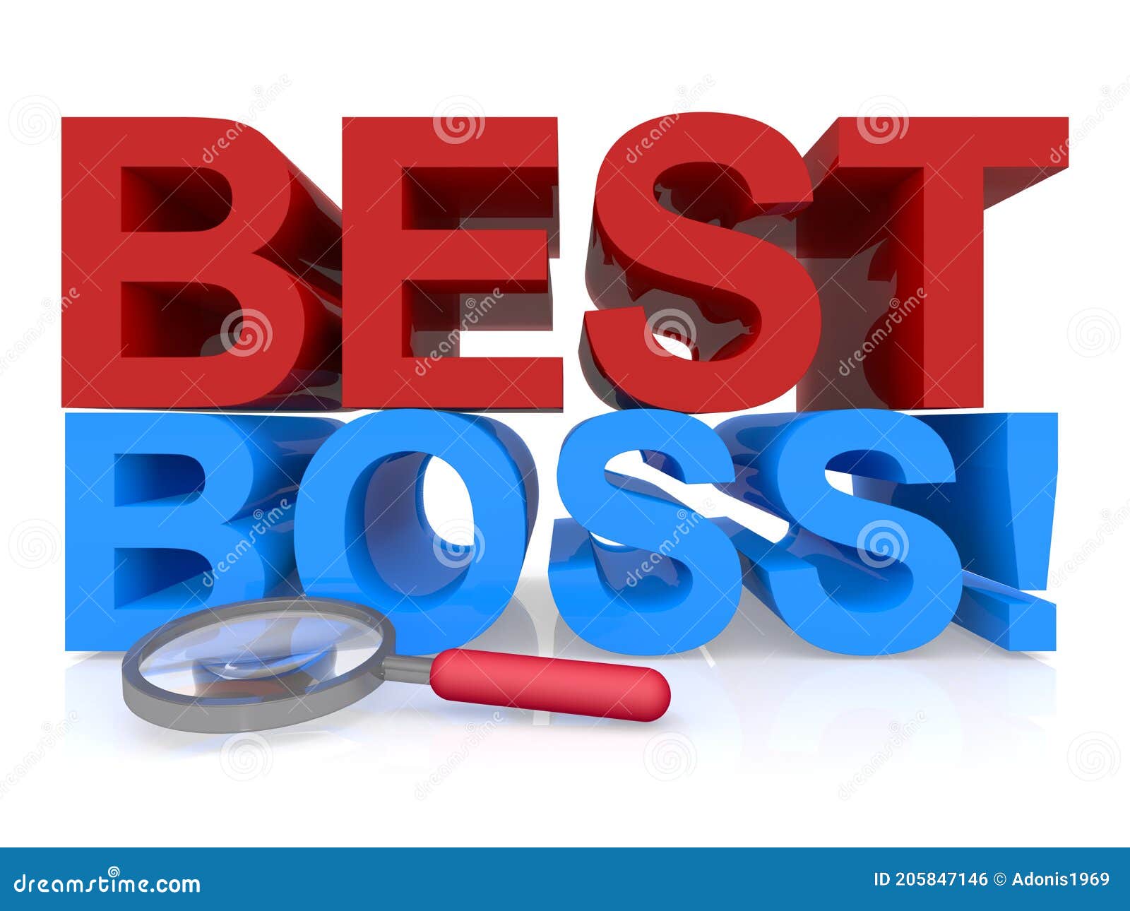 Best boss on white stock illustration. Illustration of earth - 205847146