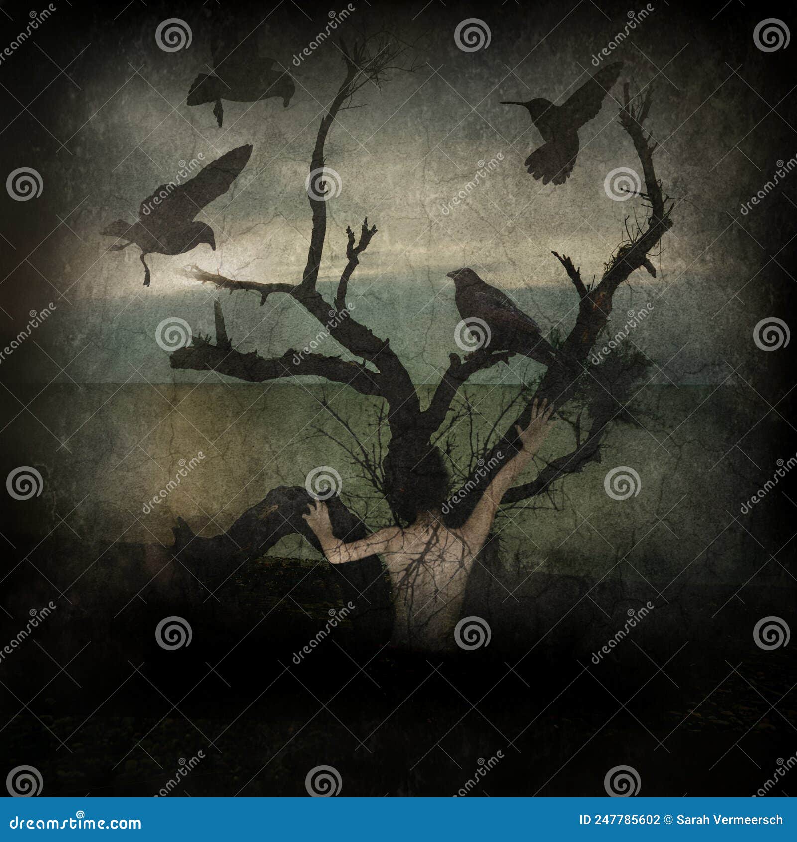 Best Of Both Worlds Stock Illustration Illustration Of Death 247785602