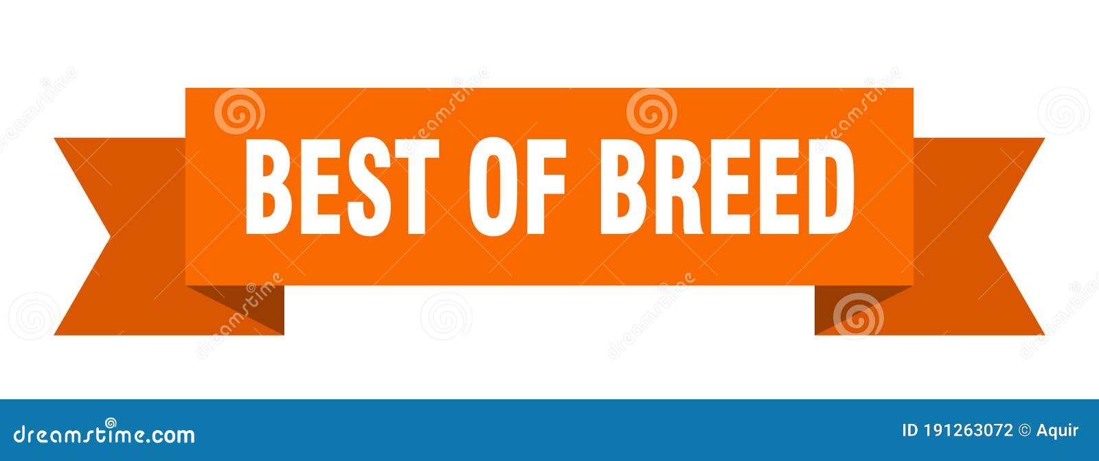 Best of breed ribbon. stock vector. Illustration of design - 191263072